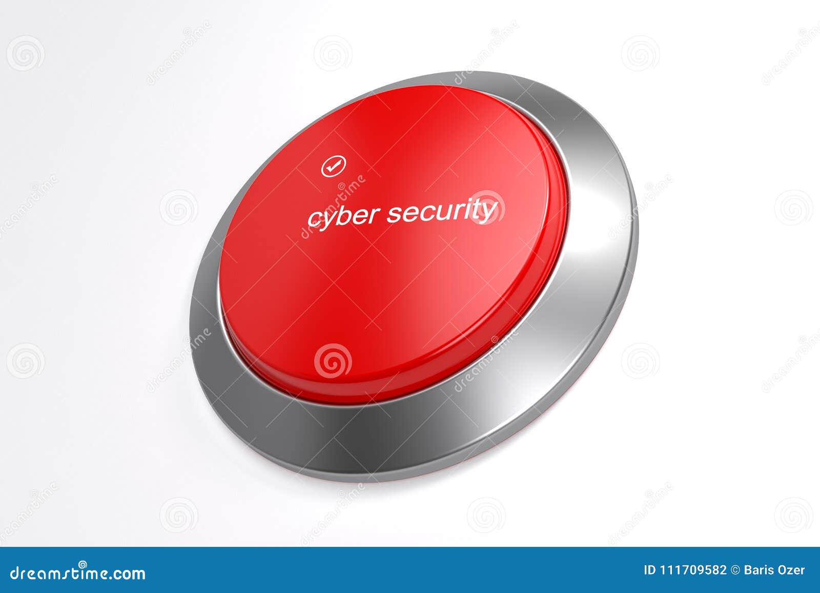 Red Button on White stock illustration. Illustration of blank - 111709582