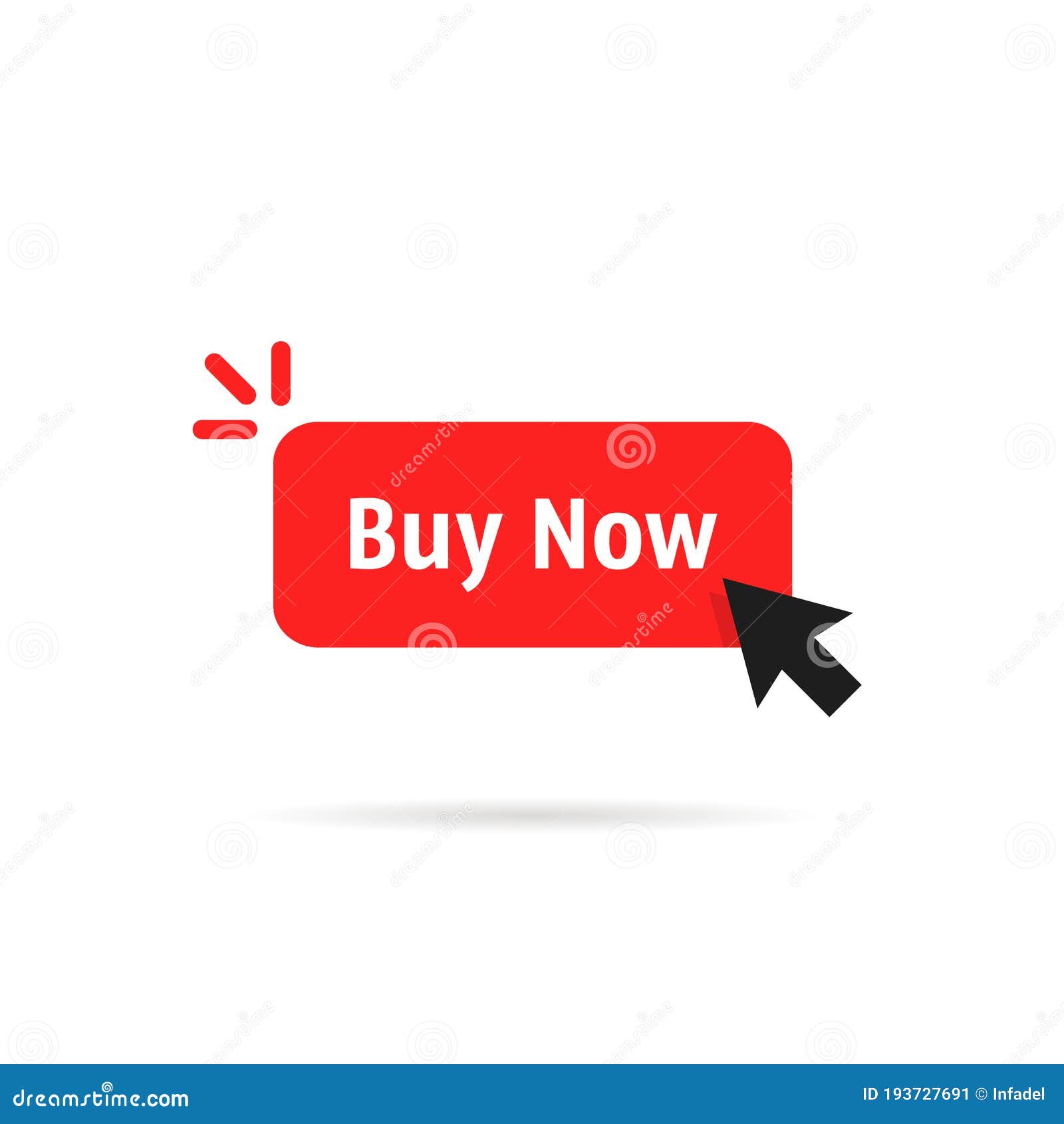 Red Buy Now Simple Click Button Stock Vector - Illustration of banking ...