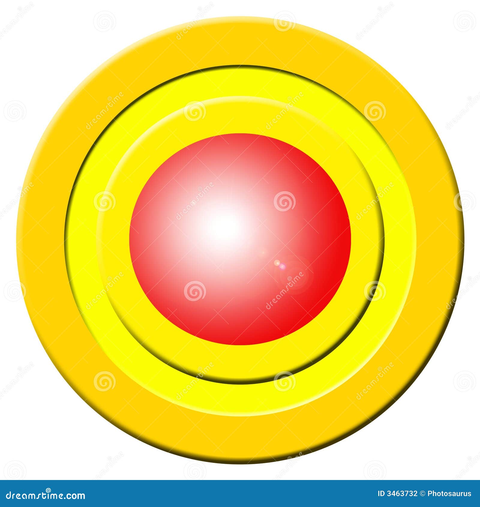 Red buzzer button stock illustration. Illustration of button - 3463732