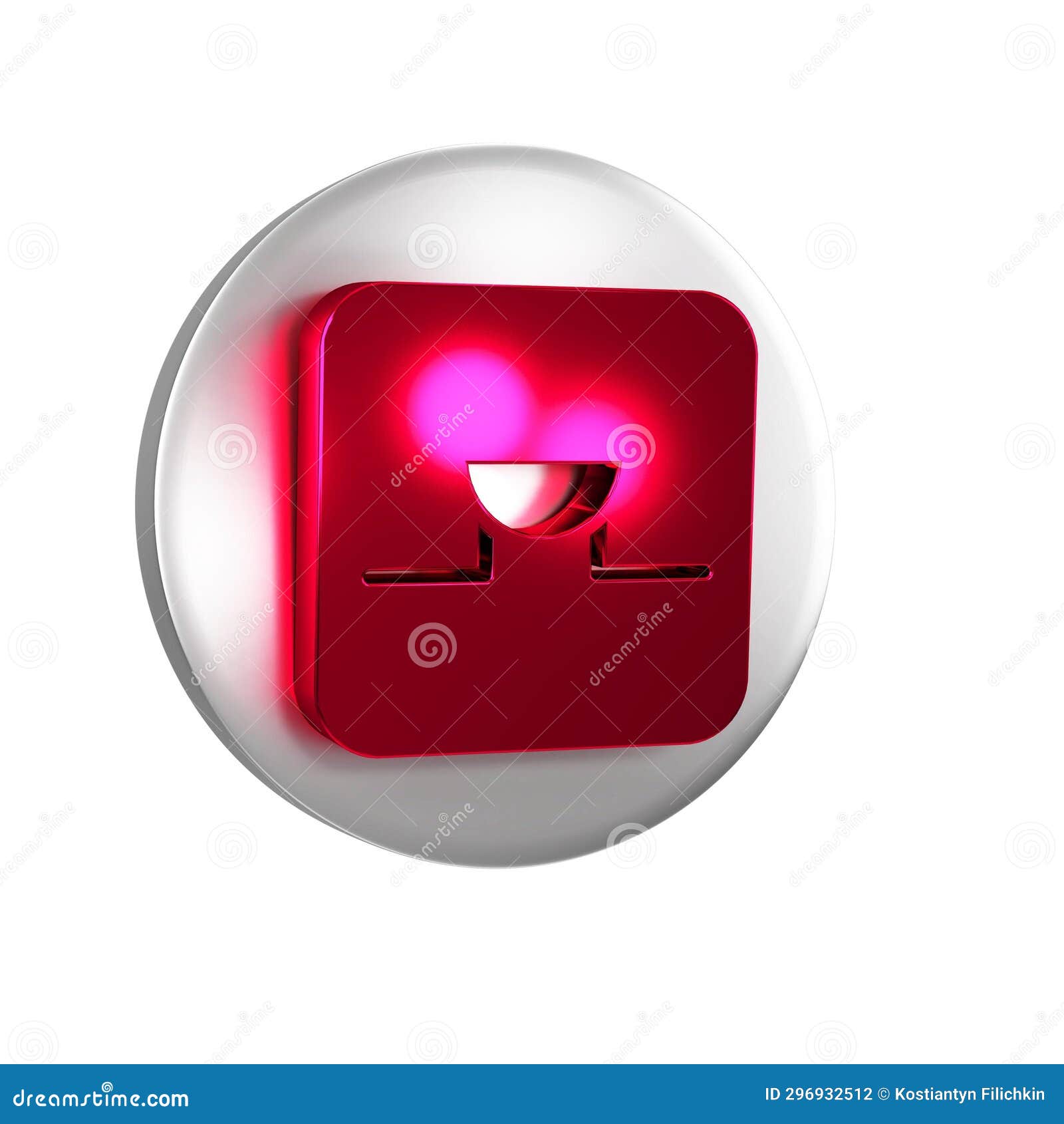 Red Buzzer in Electronic Circuit Icon Isolated on Transparent ...