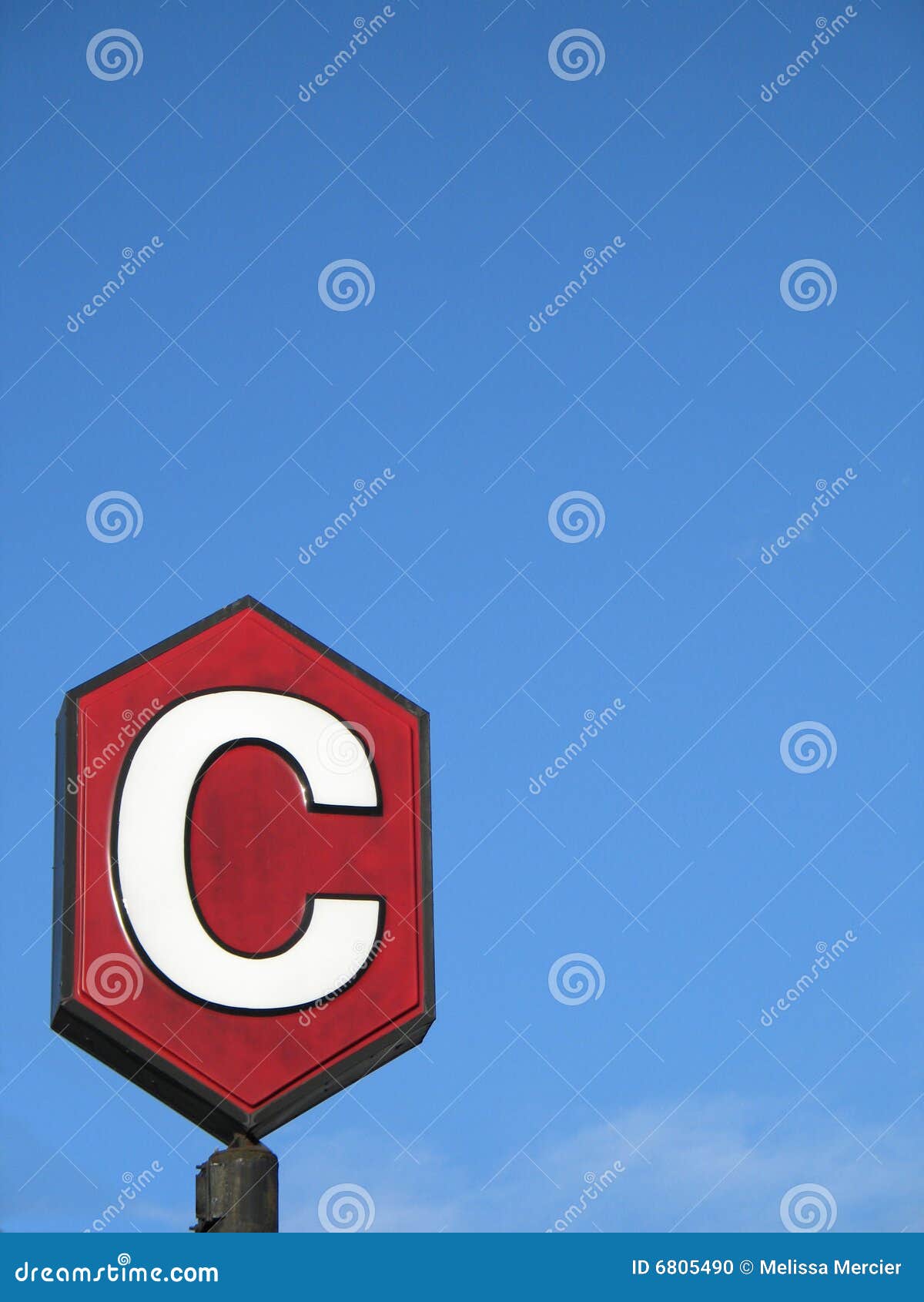 Red c sign stock photo. Image of blue, symbol, shade, exterior - 6805490