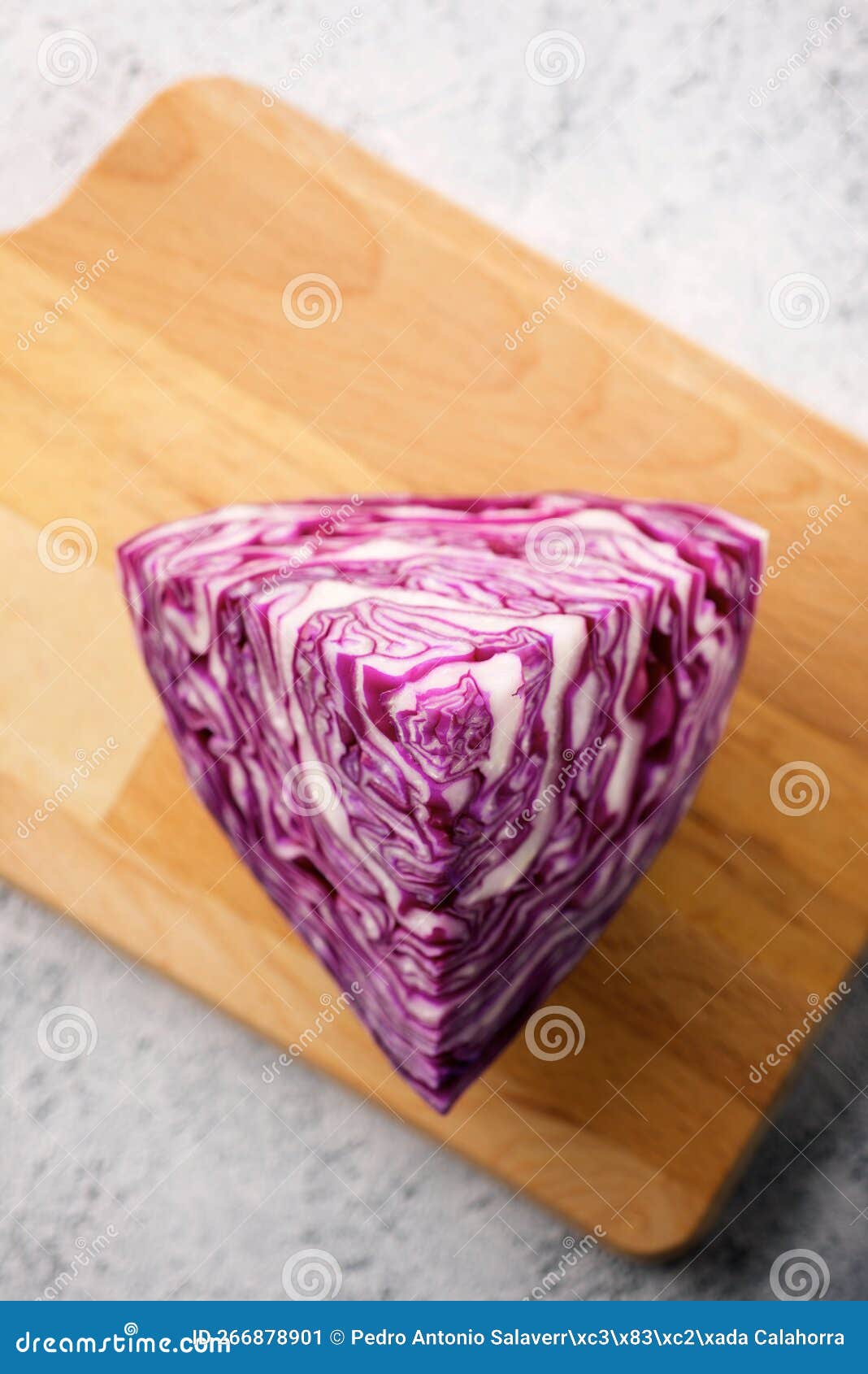 Red cabbage piece stock image. Image of rustic, freshness - 266878901