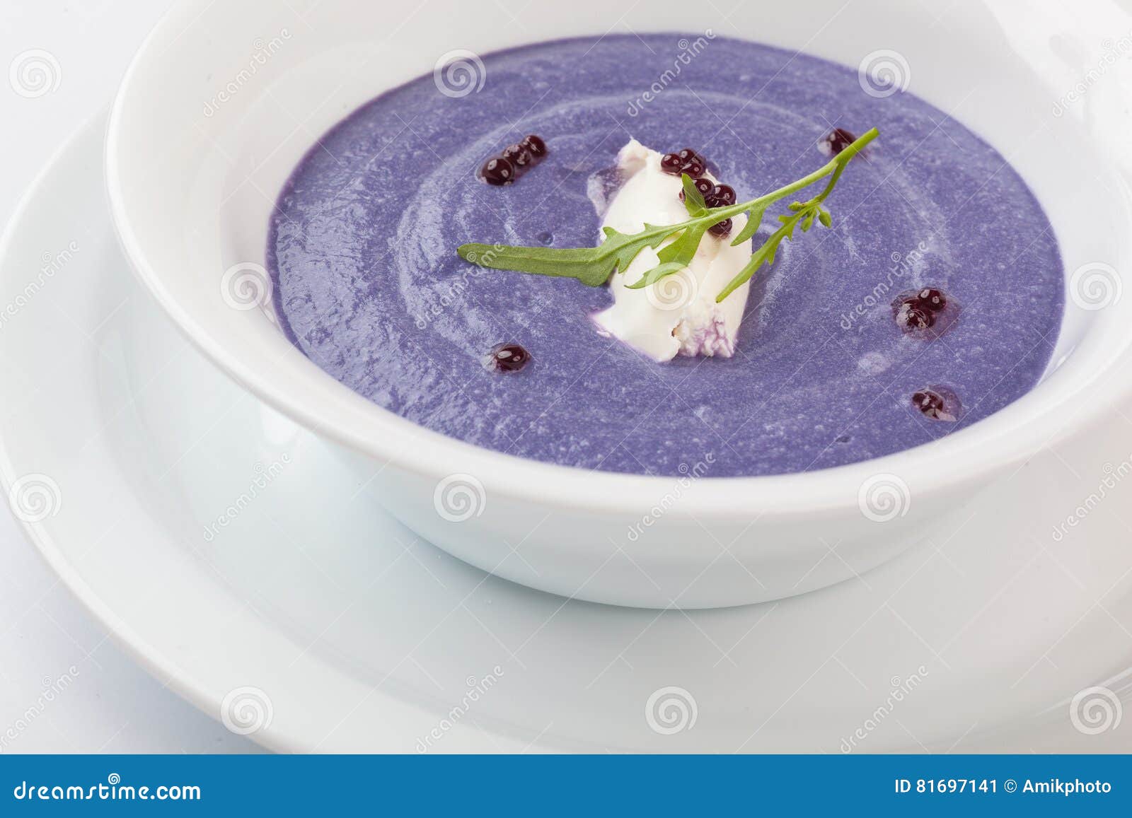 Red cabbage puree soup stock image. Image of healthy - 81697141