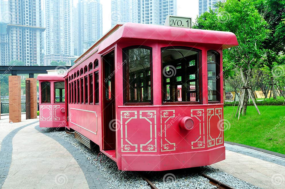 Red Cable Car stock photo. Image of cable, historic, streetcar - 26979816