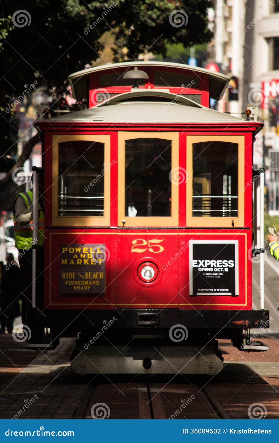 Red Cable Car in San Francisco Editorial Photography - Image of ...