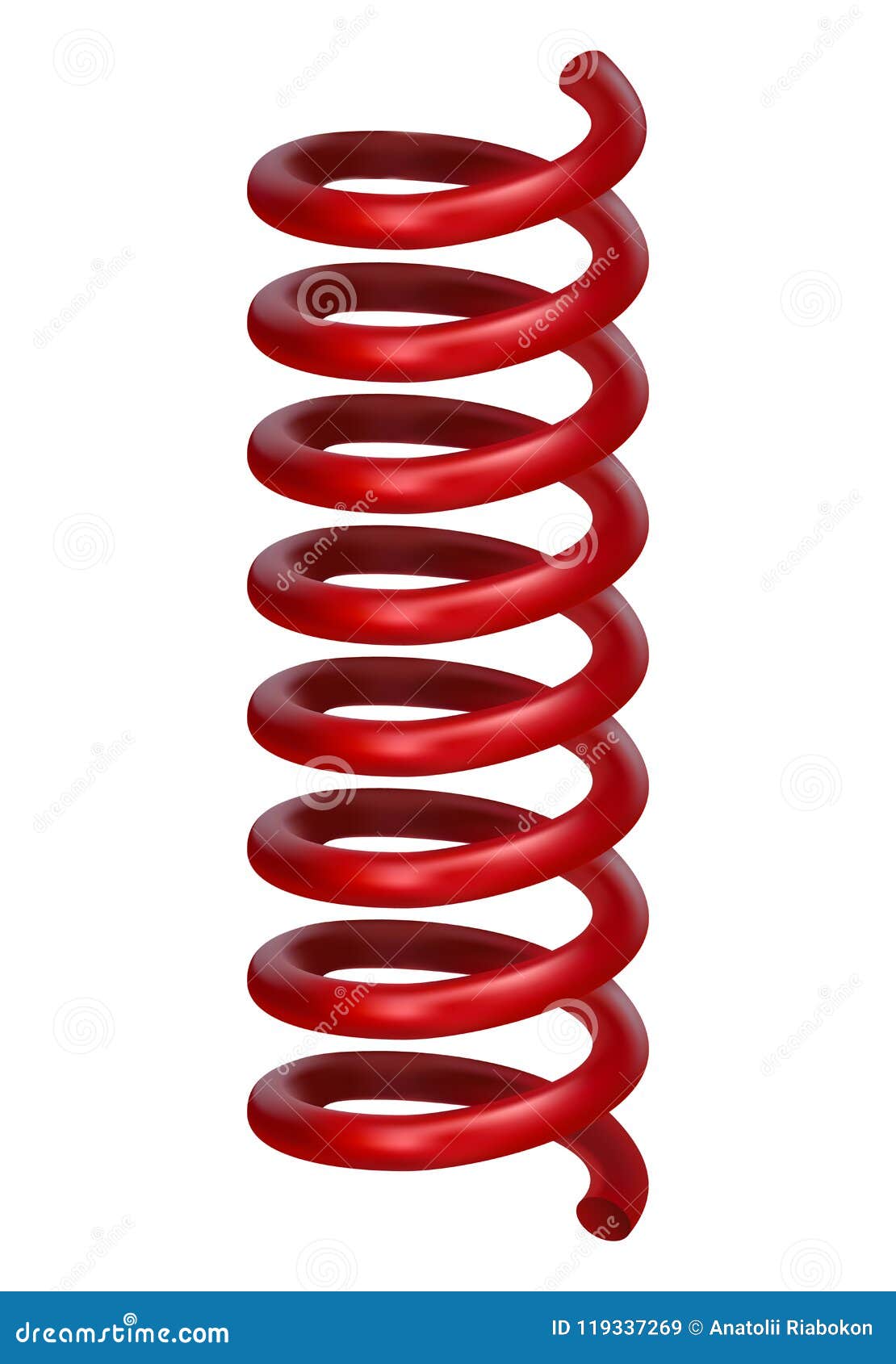 Red Cable Mockup, Realistic Style Stock Vector - Illustration of curve ...