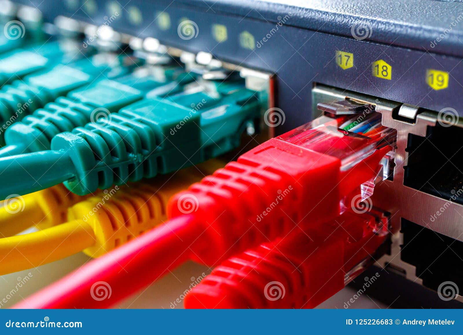 USB Ports On A Green Circuit Board With Orange And Copper Details, In ...