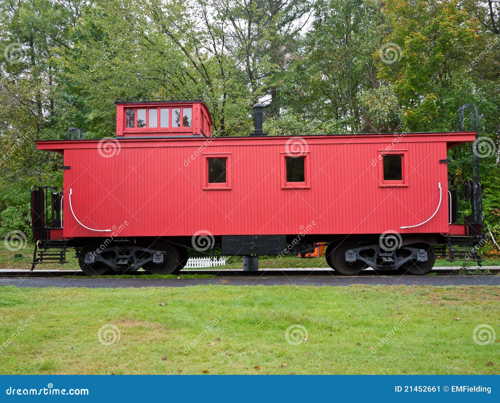 Red Caboose stock image. Image of railroad, vintage, historic - 21452661