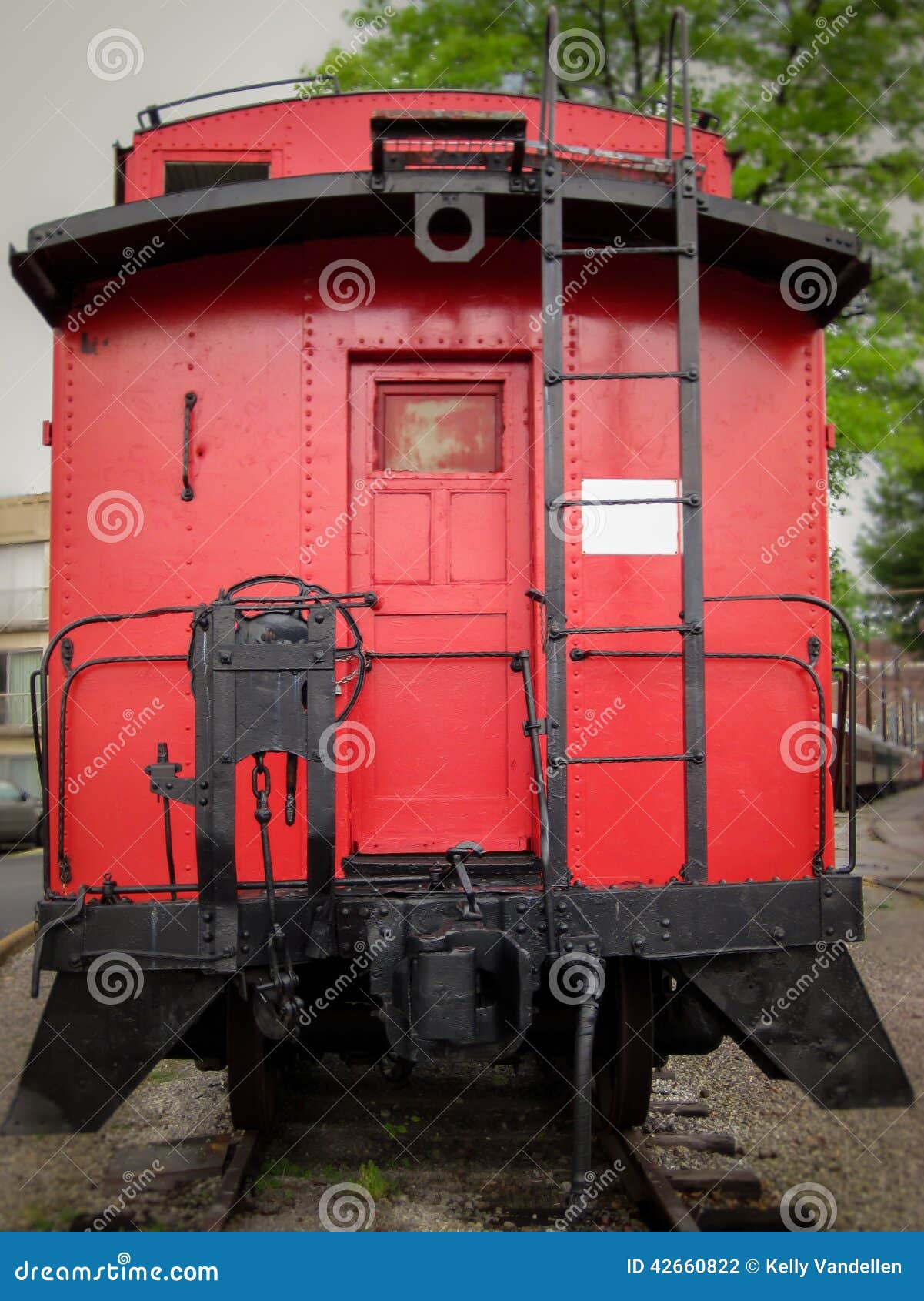 Red Caboose stock photo. Image of chattanooga, railroad - 42660822