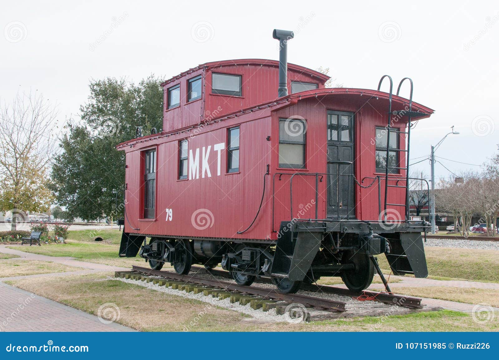 Red Caboose on Display editorial image. Image of display - 107151985