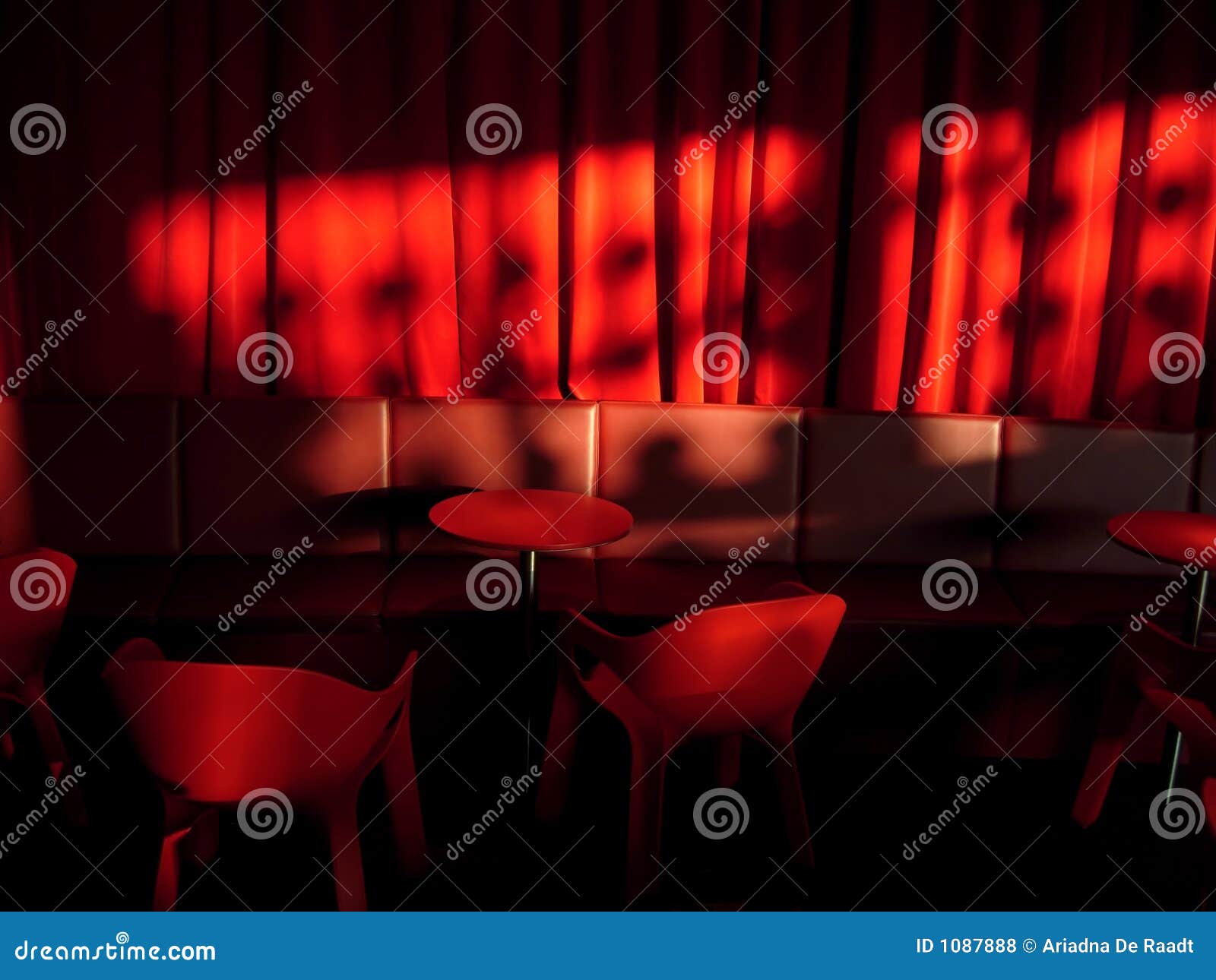 Red cafe stock photo. Image of table, modern, location - 1087888