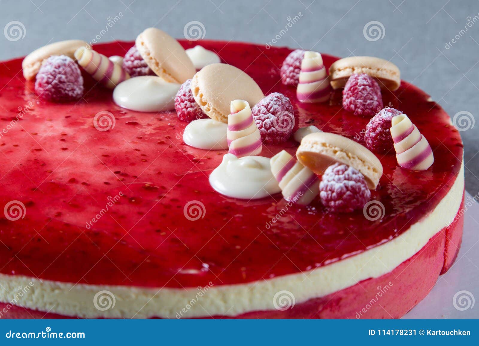 Red Cake Decorations stock image. Image of delicious - 114178231