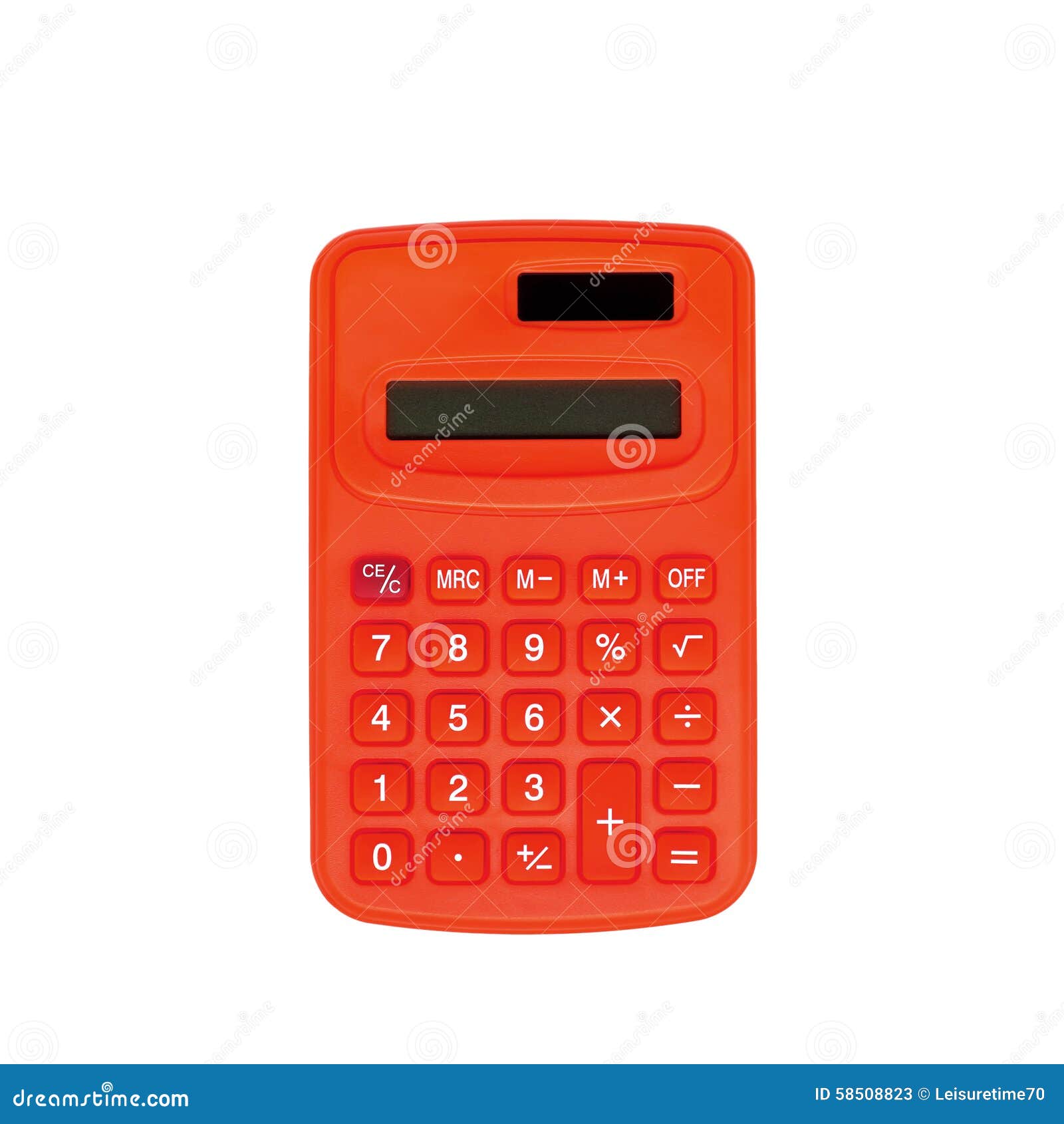 Red Calculation Isolated on White Stock Image - Image of number ...