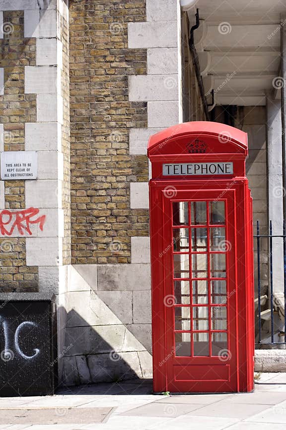 Red call box stock photo. Image of wall, natter, famous - 988276