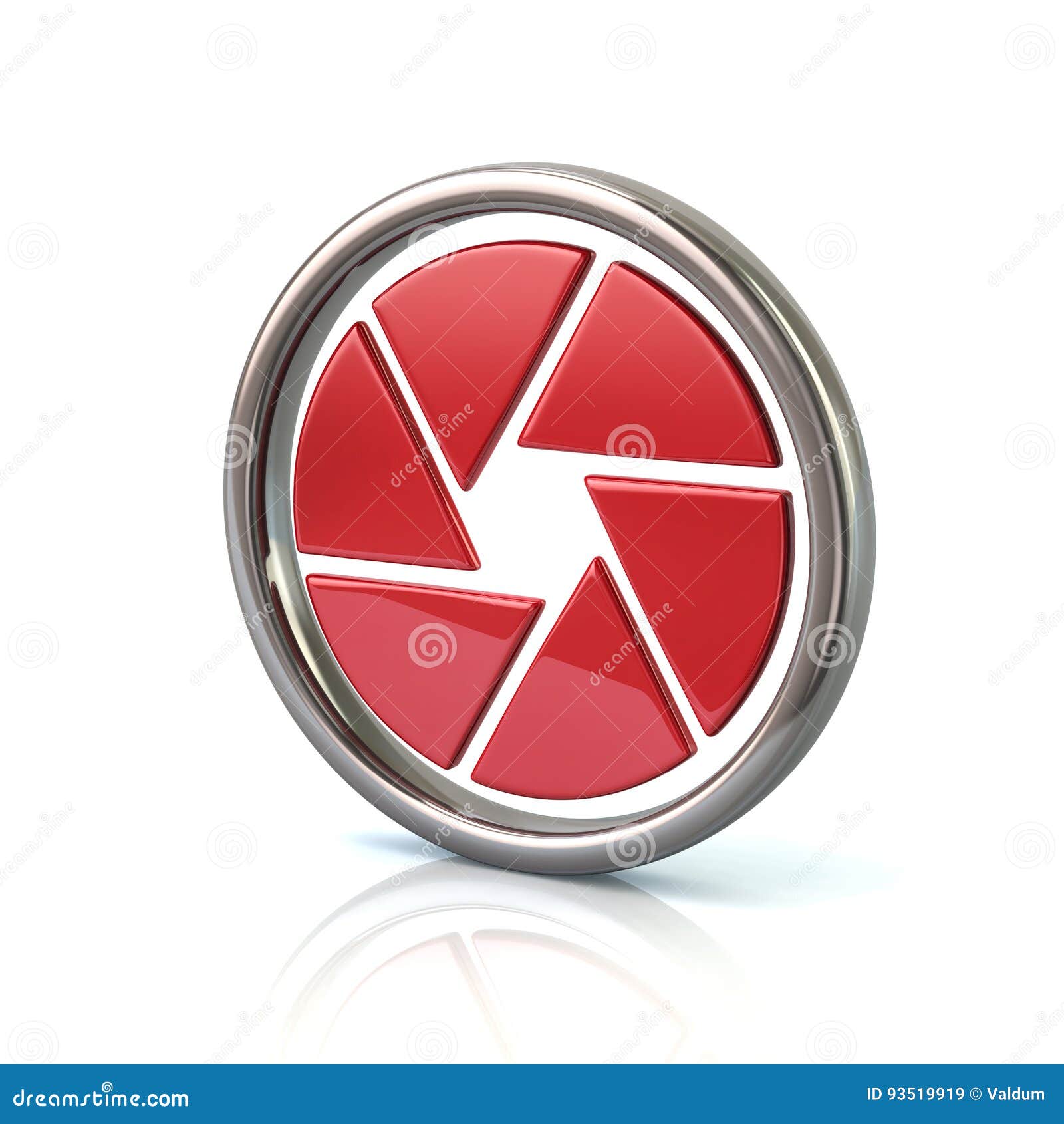 Camera Objective Icon On Transparent. Lens Diafragma Sign. Flat Style ...