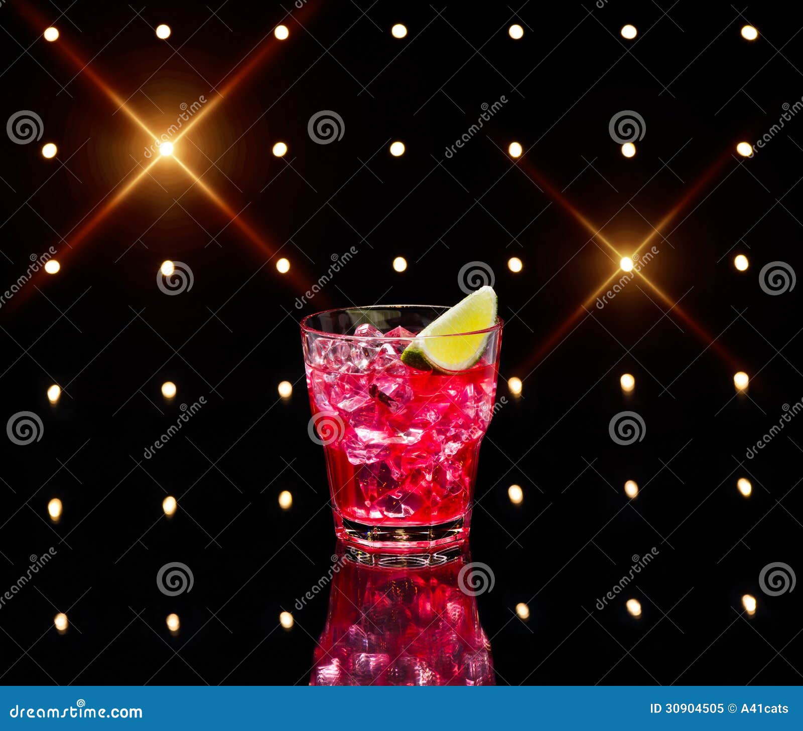Red Campari Cocktail stock image. Image of cherry, elegant - 30904505