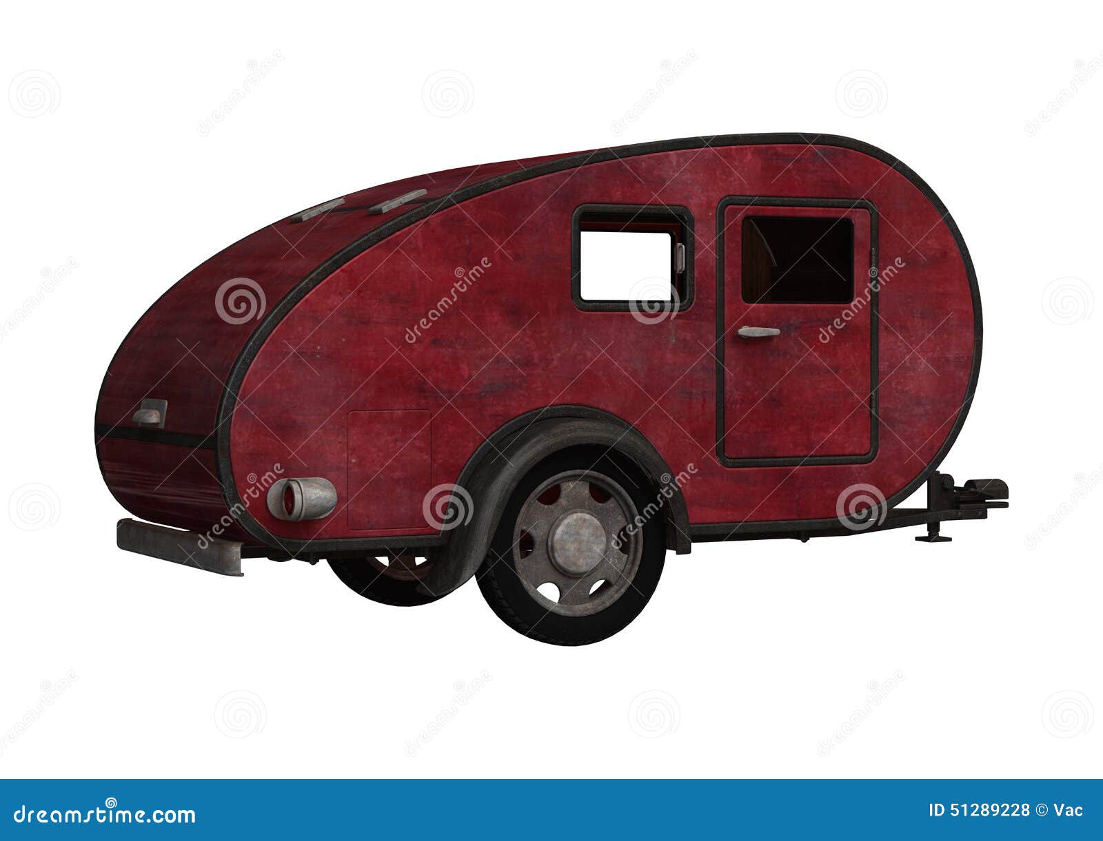 Big Camper Van Isolated On White Stock Photography | CartoonDealer.com ...