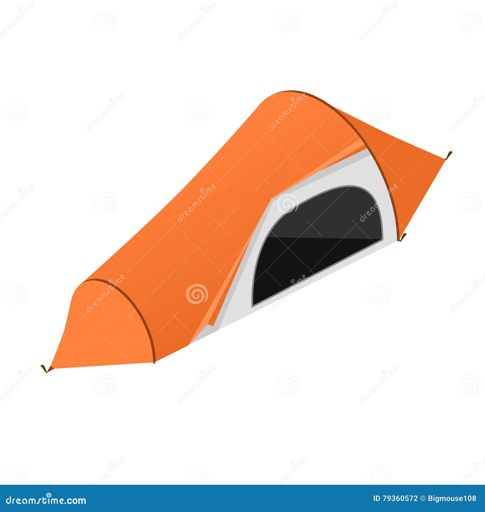 Red Camping Tent. Vector stock vector. Illustration of freedom - 79360572