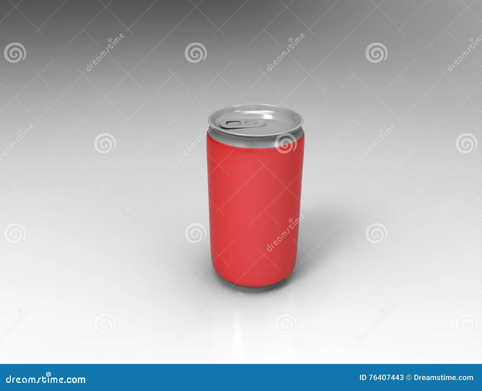 Red can on background. stock illustration. Illustration of cola - 76407443