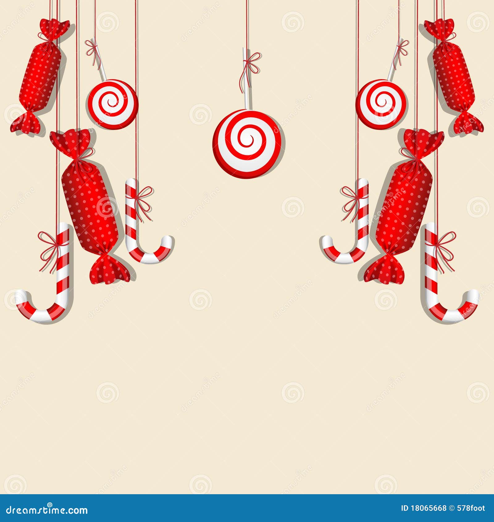 Red candies stock vector. Illustration of shiny, lollipop - 18065668