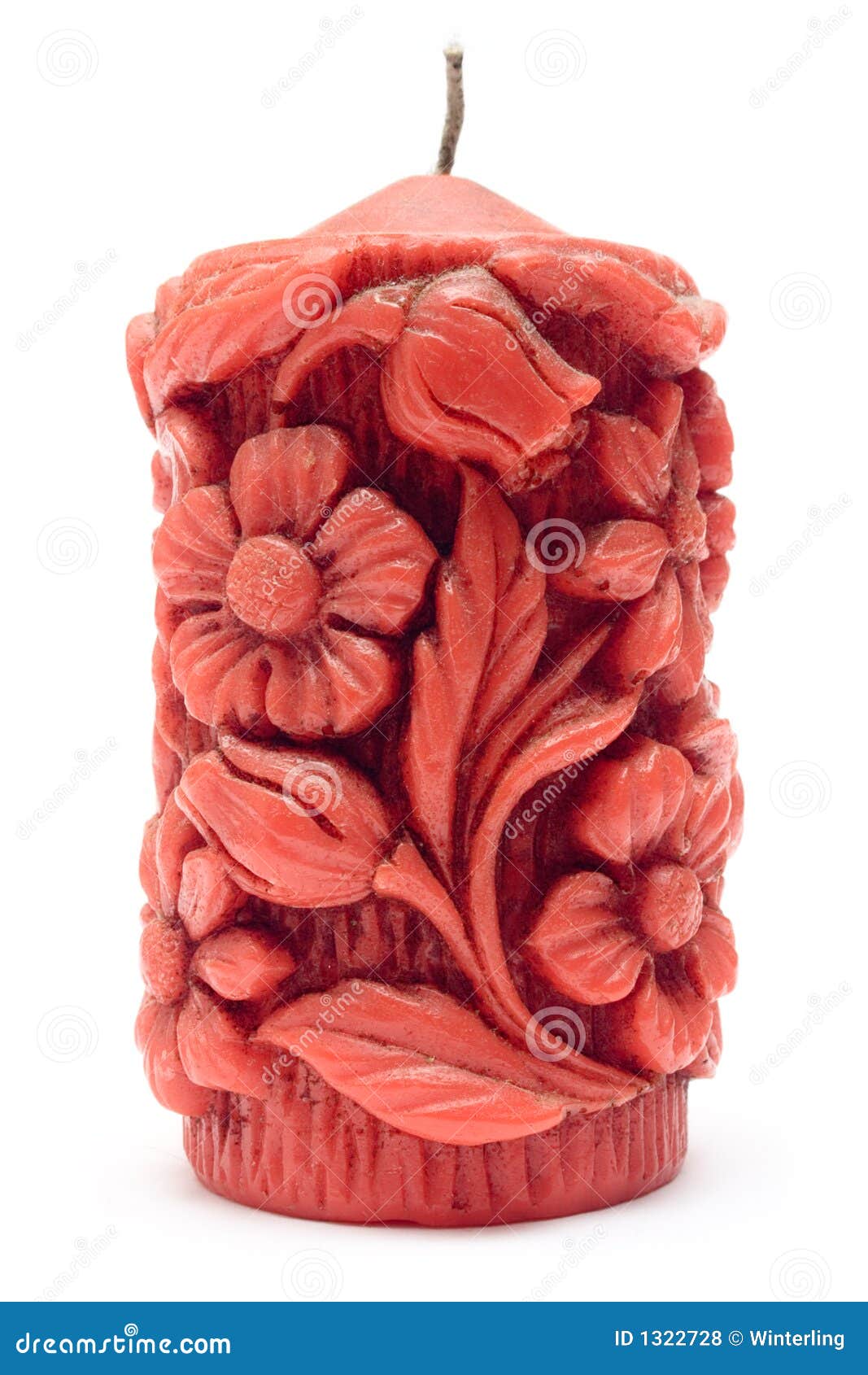 Red Candle stock photo. Image of carvings, bright, candlelight - 1322728