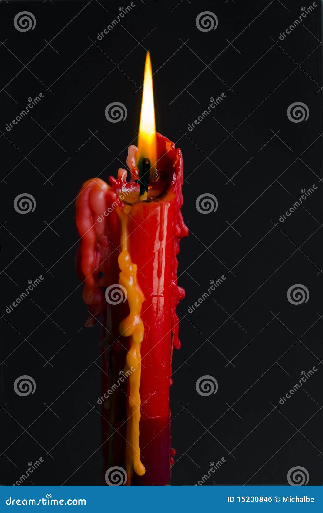 Red candle stock photo. Image of decoration, burn, romantic - 15200846