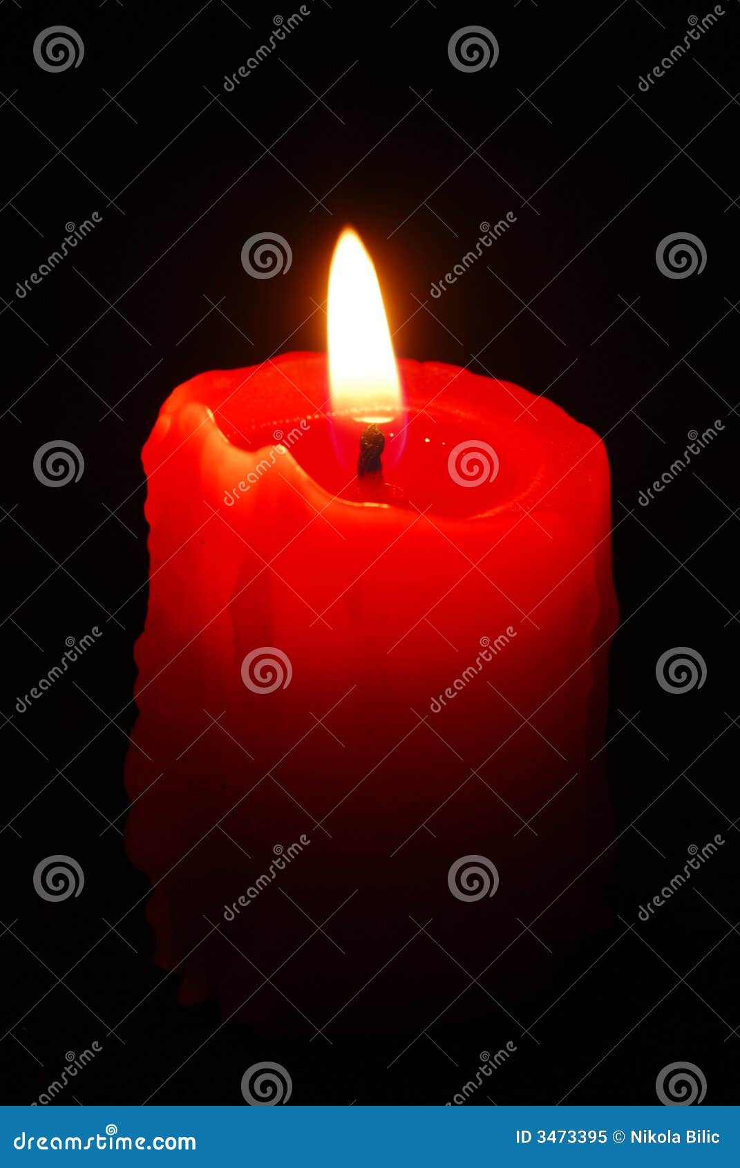 Red Candle stock image. Image of celebration, festivity - 3473395