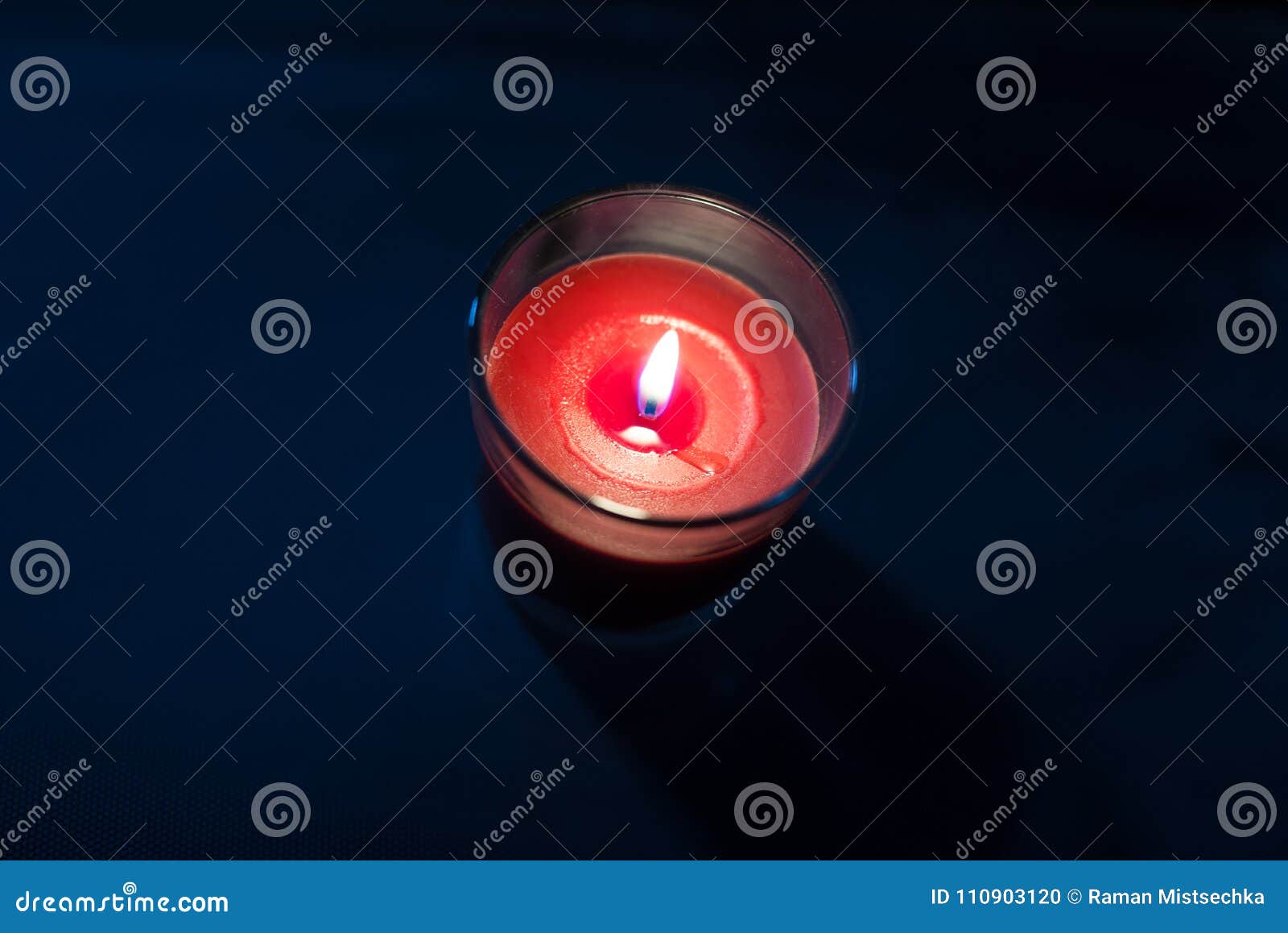 The Red Candle with Dark Background Stock Photo - Image of burn ...