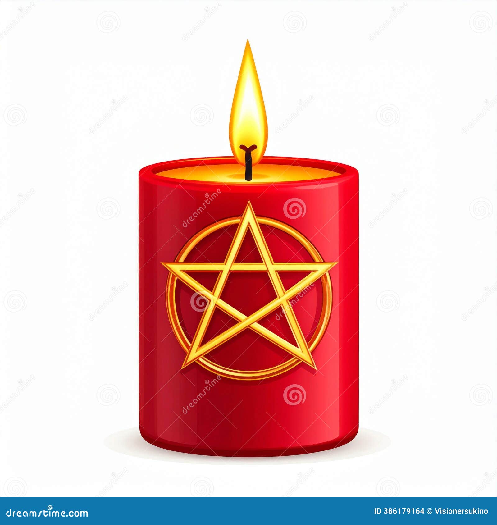 Gold Pentagram Icon With Five Elements : Spirit , Air , Earth , Fire ...