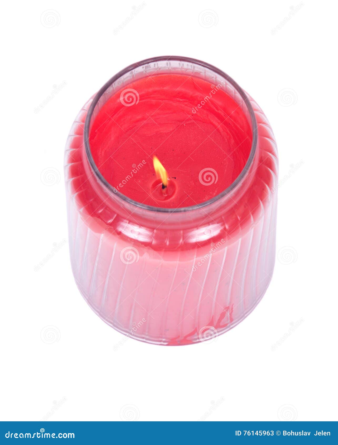 Red Candle in House Warmer Jar Stock Image - Image of flame, fire: 76145963