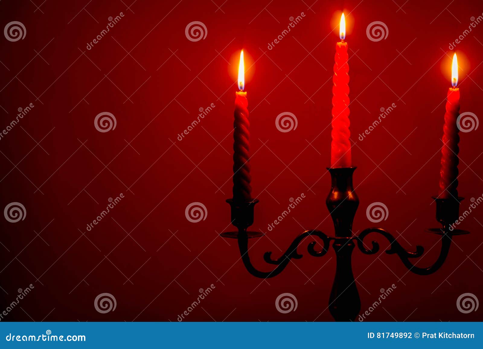 Red candle of light stock photo. Image of church, closeup - 81749892