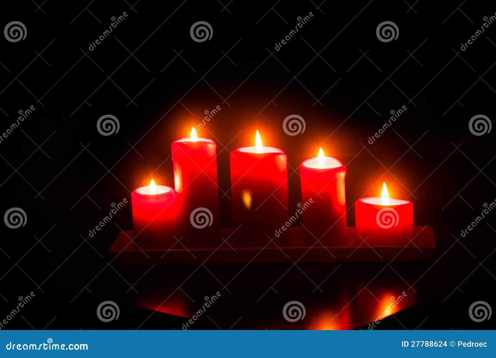 Red candles burning stock photo. Image of peace, warmly - 27788624