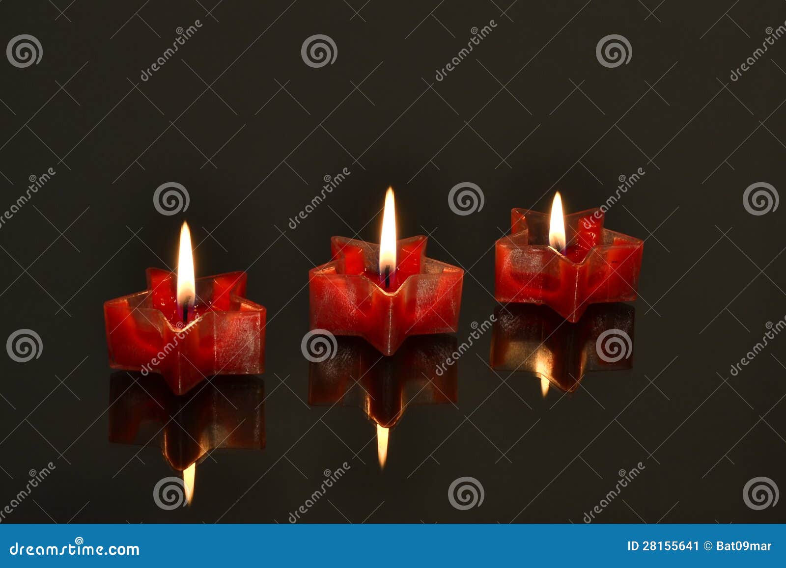 Red Candles on Dark Background Stock Image - Image of aroma, fire: 28155641