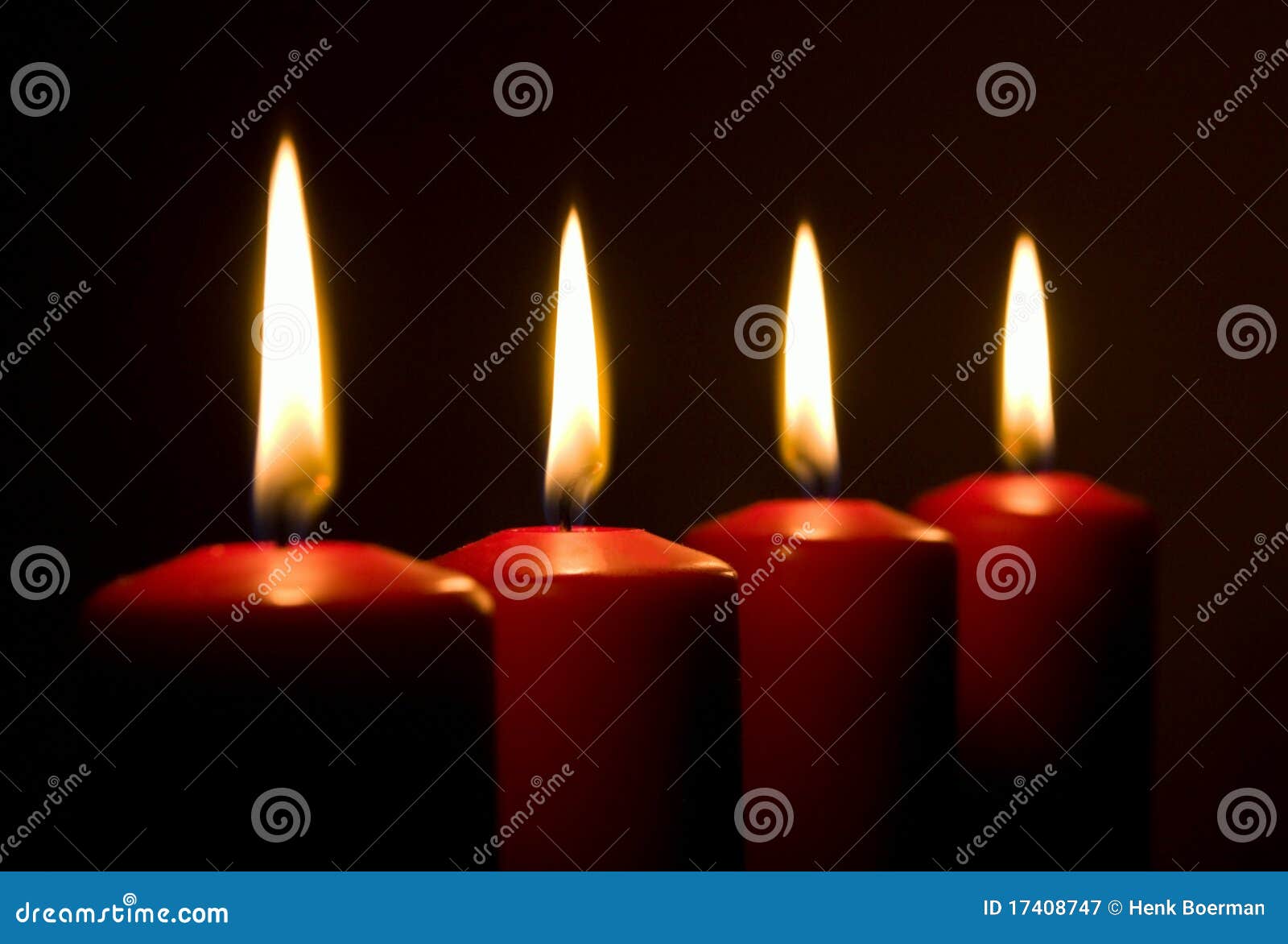 Red candles with flames stock image. Image of candles - 17408747
