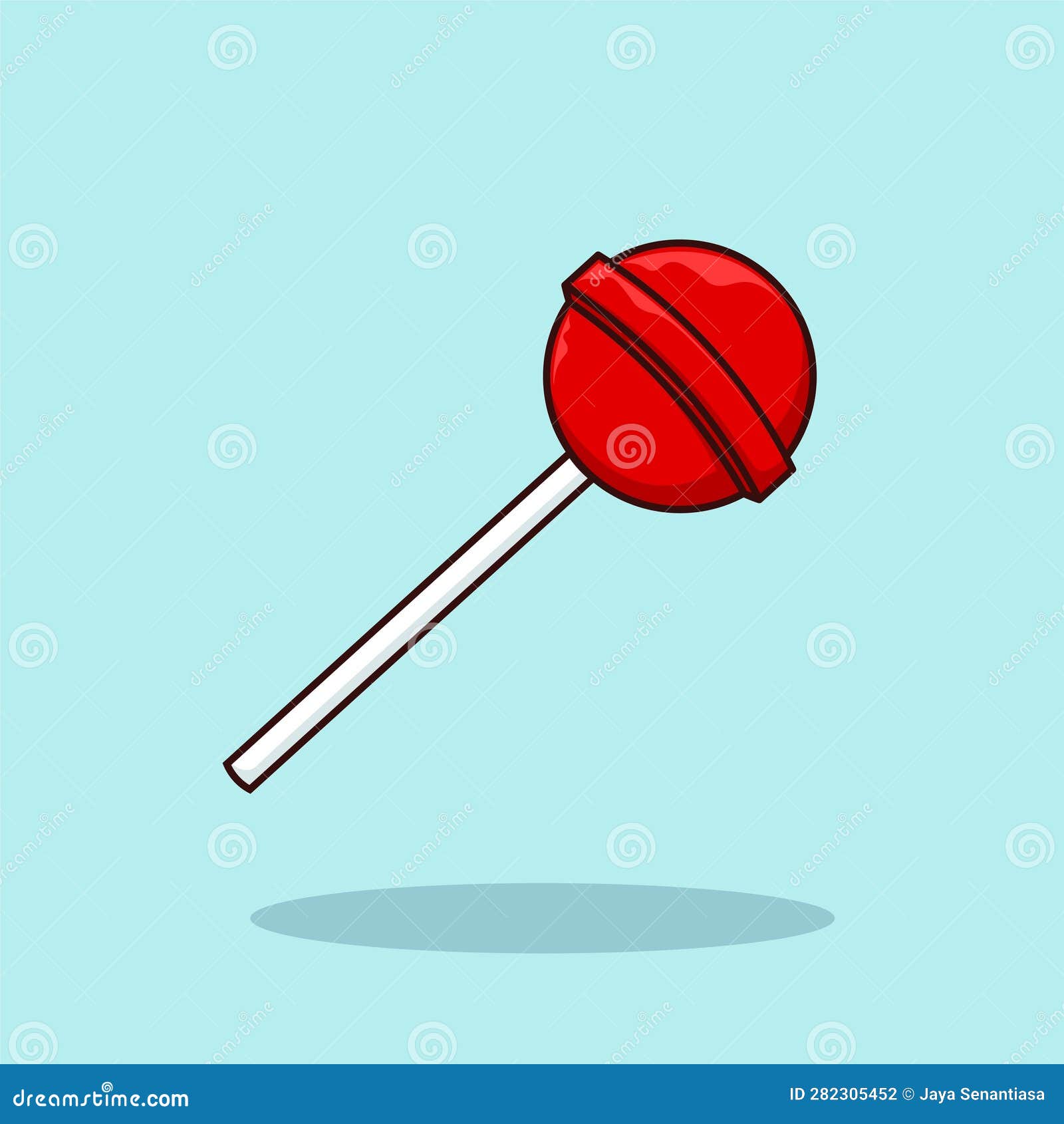 Red Candy Cartoon Vector Illustration Stock Vector - Illustration of ...