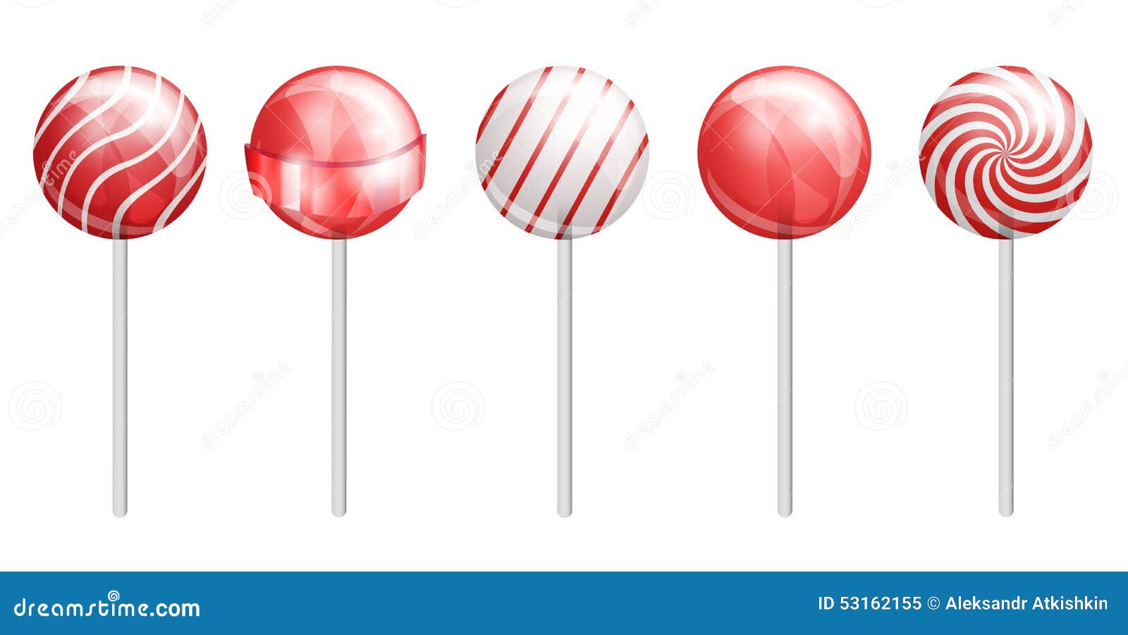 Red candy stock vector. Illustration of holiday, lollipops - 53162155
