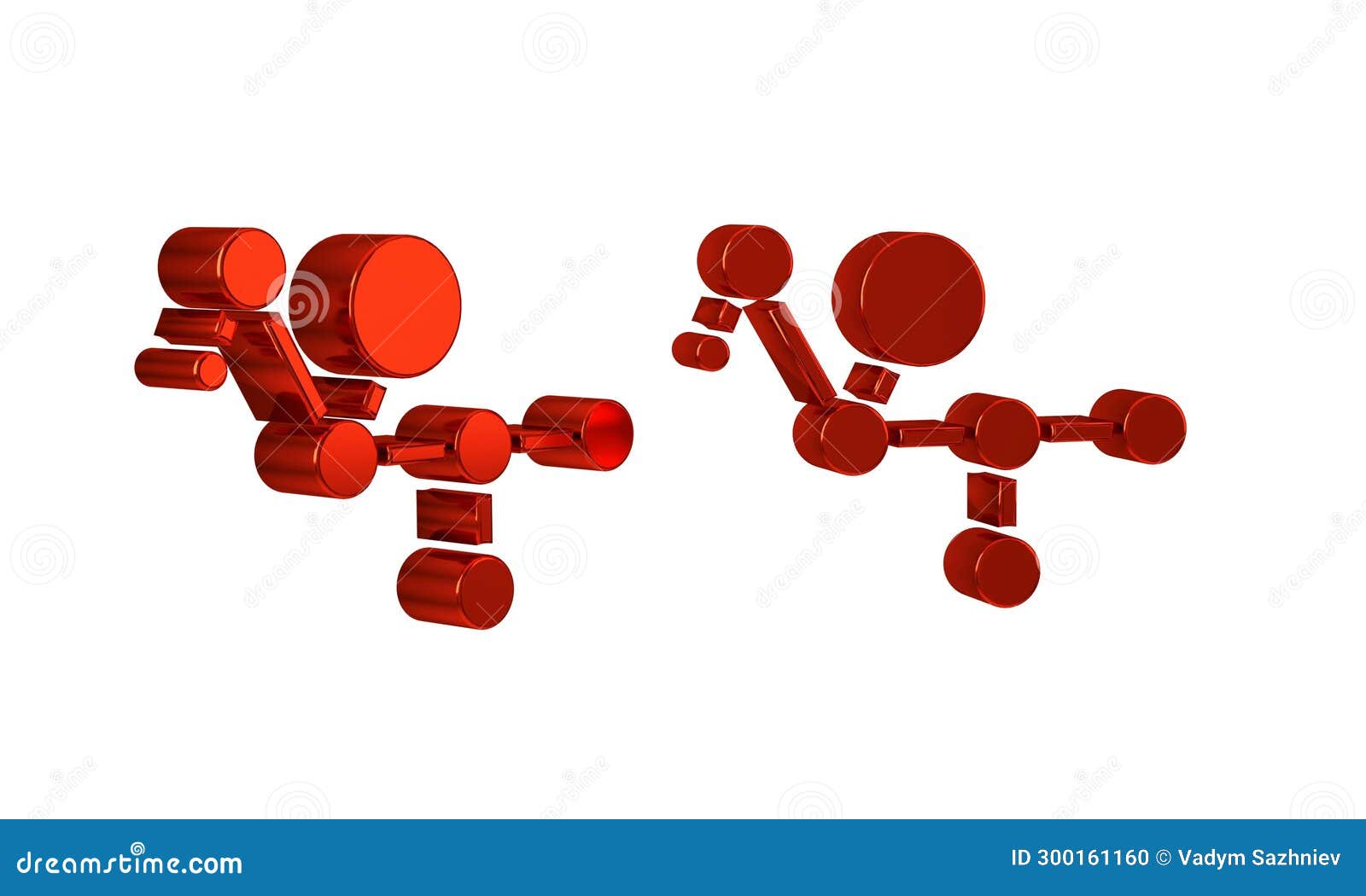 Red Cannabis Molecule Icon Isolated on Transparent Background ...