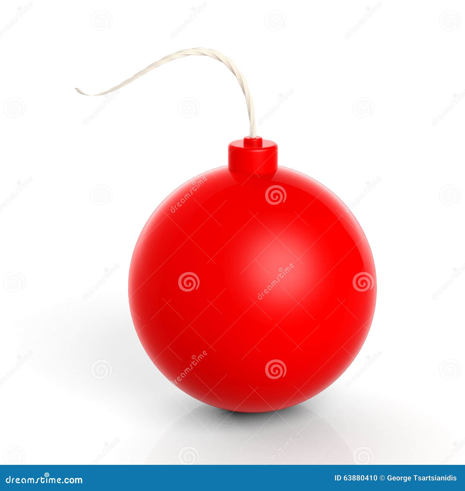 Red Cannonball Bomb Stock Photo | CartoonDealer.com #63880410