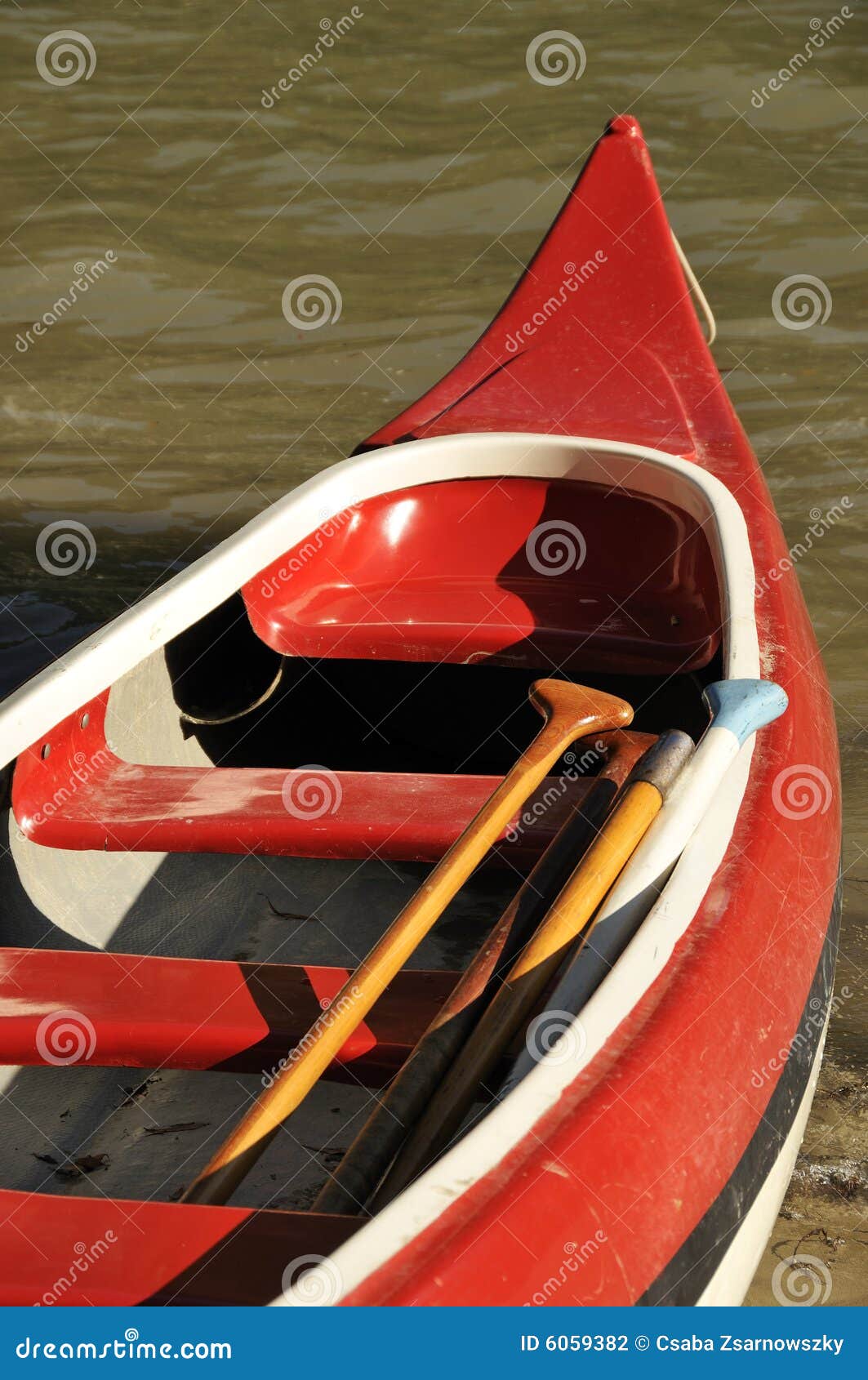 Red canoe stock photo. Image of riverbank, boating, warm - 6059382