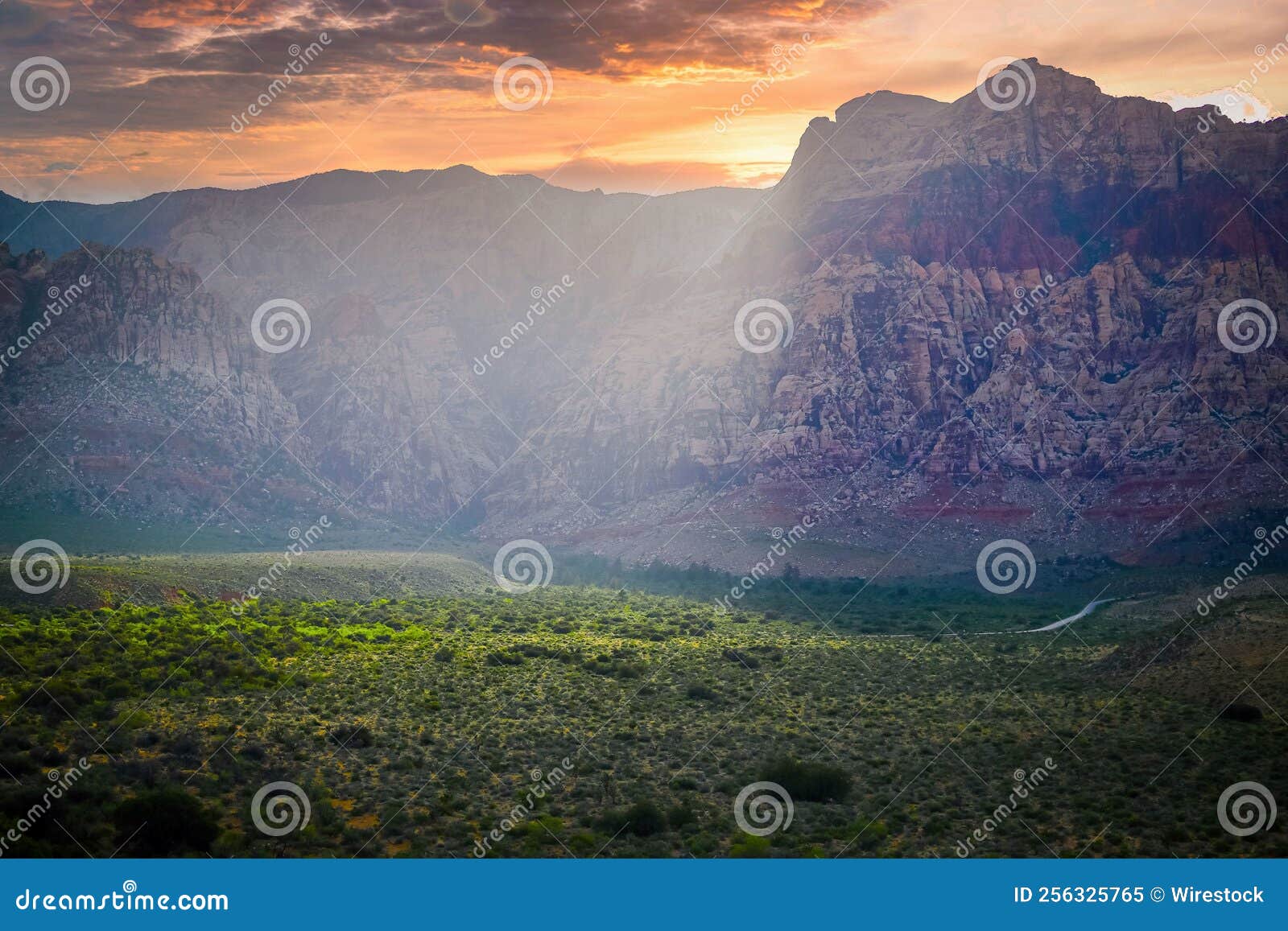 Red Canyon Against the Sunset Sky in the US Stock Image - Image of ...