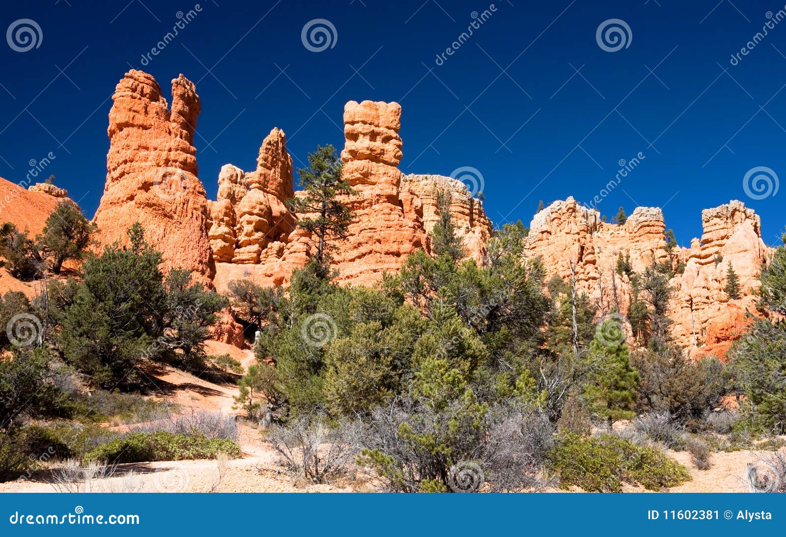 Red Canyon Rock Formations stock image. Image of arid - 11602381
