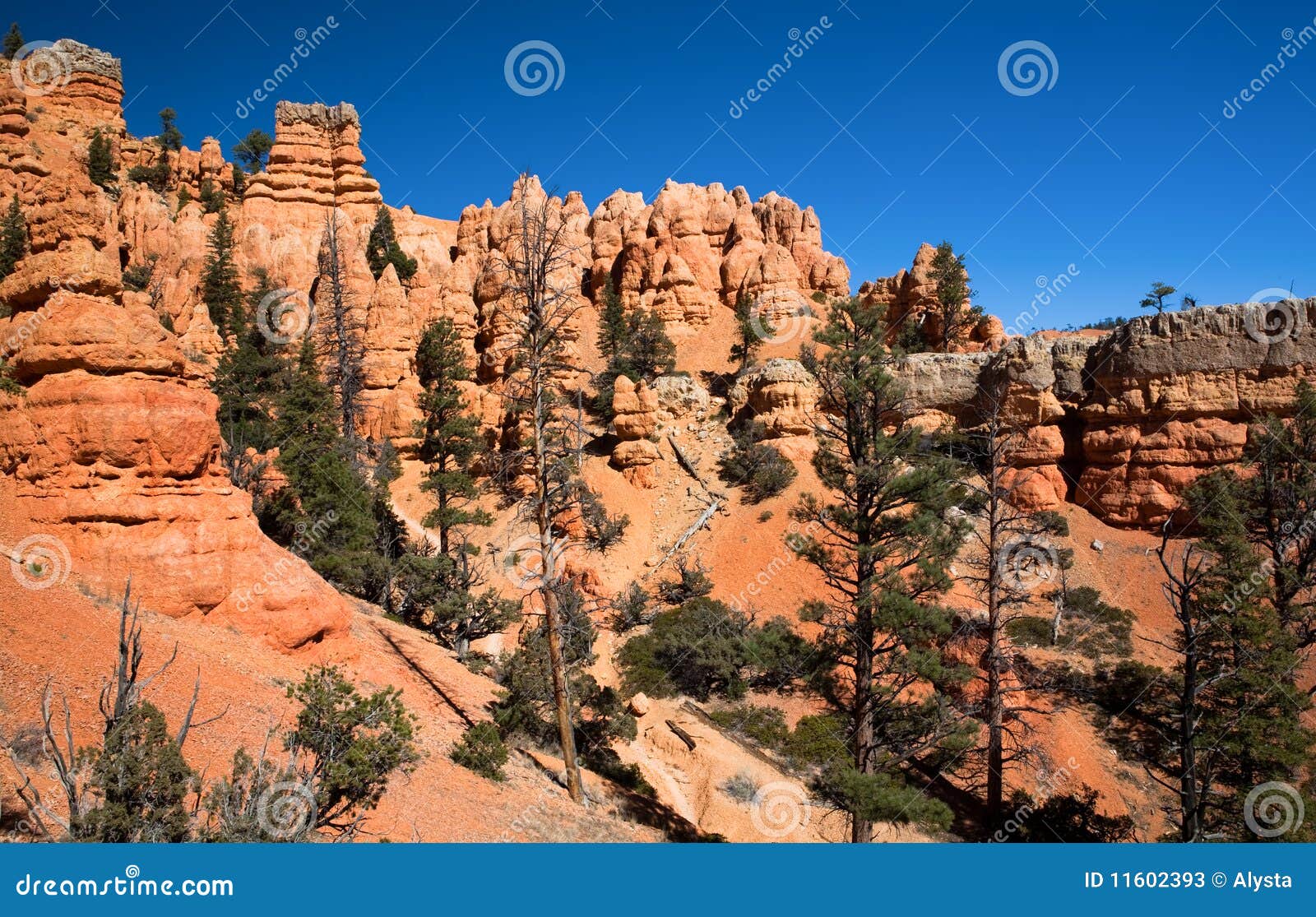 Red Canyon Rock Formations stock image. Image of rock - 11602393