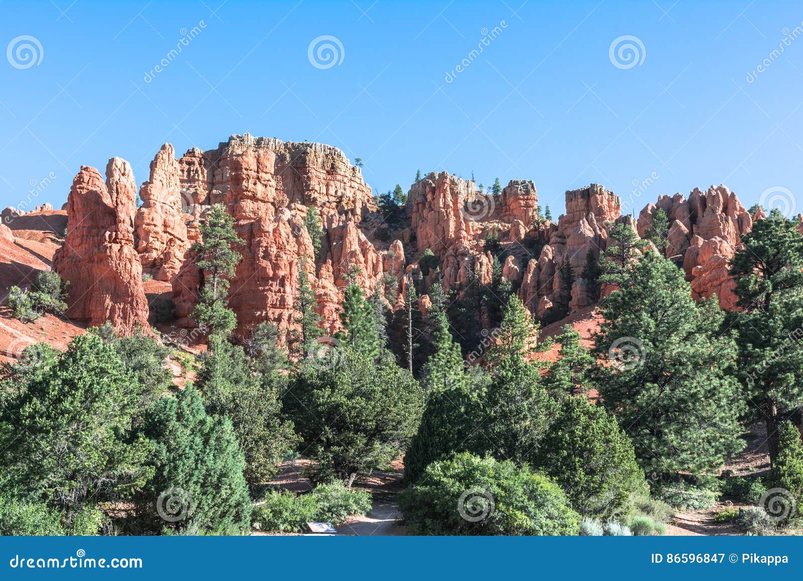 Red Canyon, Utah stock image. Image of canyon, walls - 86596847