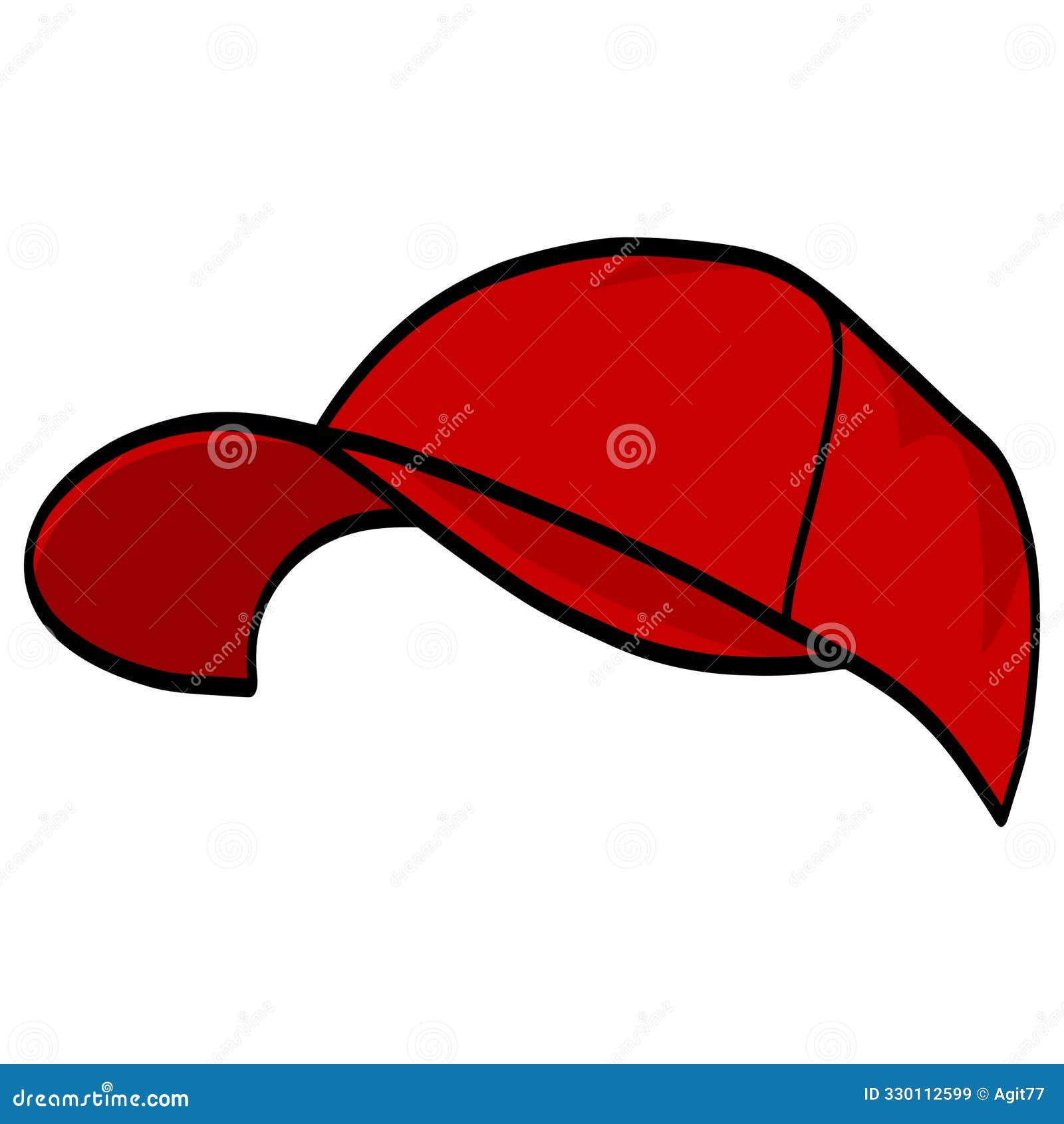 Red Cap Hat Illustration Vector Stock Illustration - Illustration of cool, hipster: 330112599