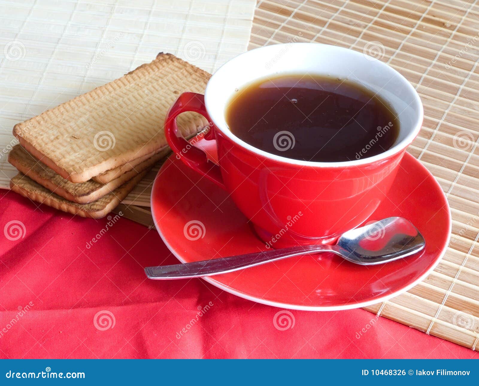 Red cap of tea stock photo. Image of food, brown, clear - 10468326