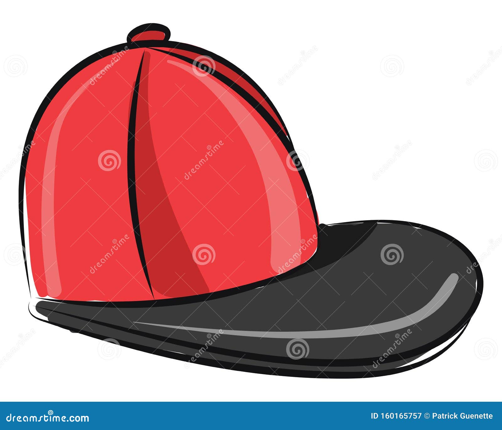 Red Cap, Vector or Color Illustration Stock Vector - Illustration of ...