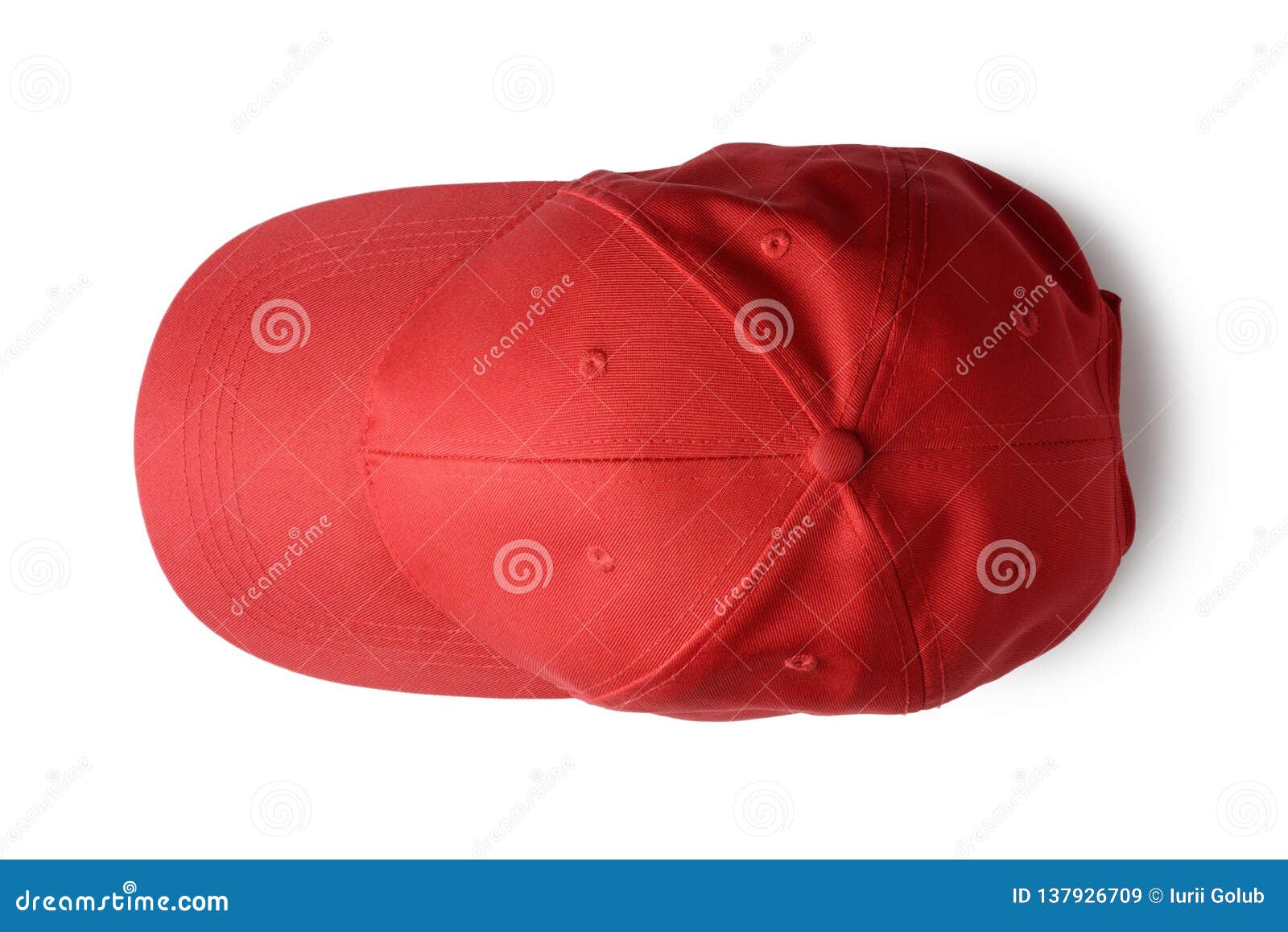 Red Cap on White Background Stock Image - Image of cotton, game: 137926709