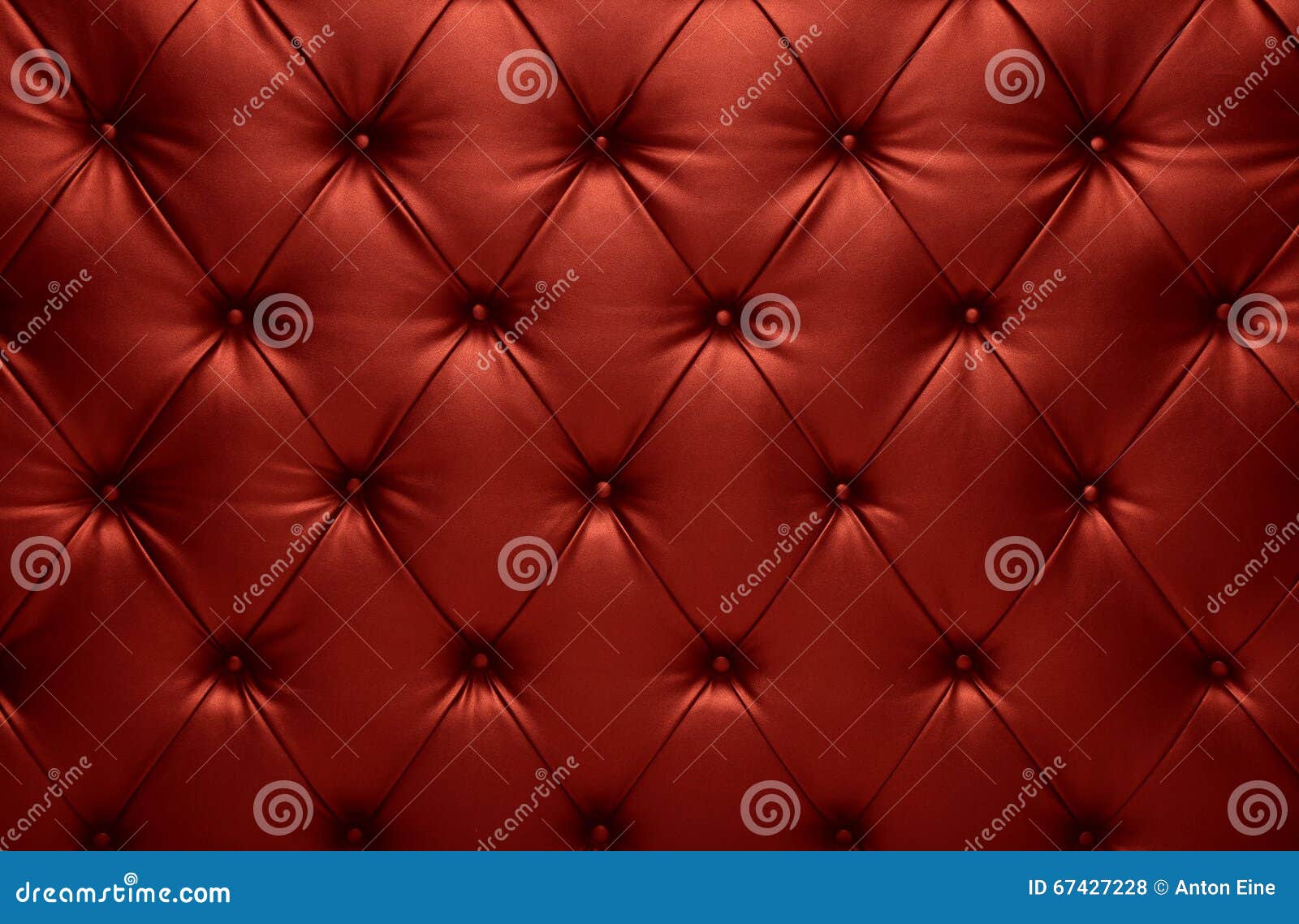 Red Capitone Checkered Coach Leather Decoration Stock Photo - Image of ...