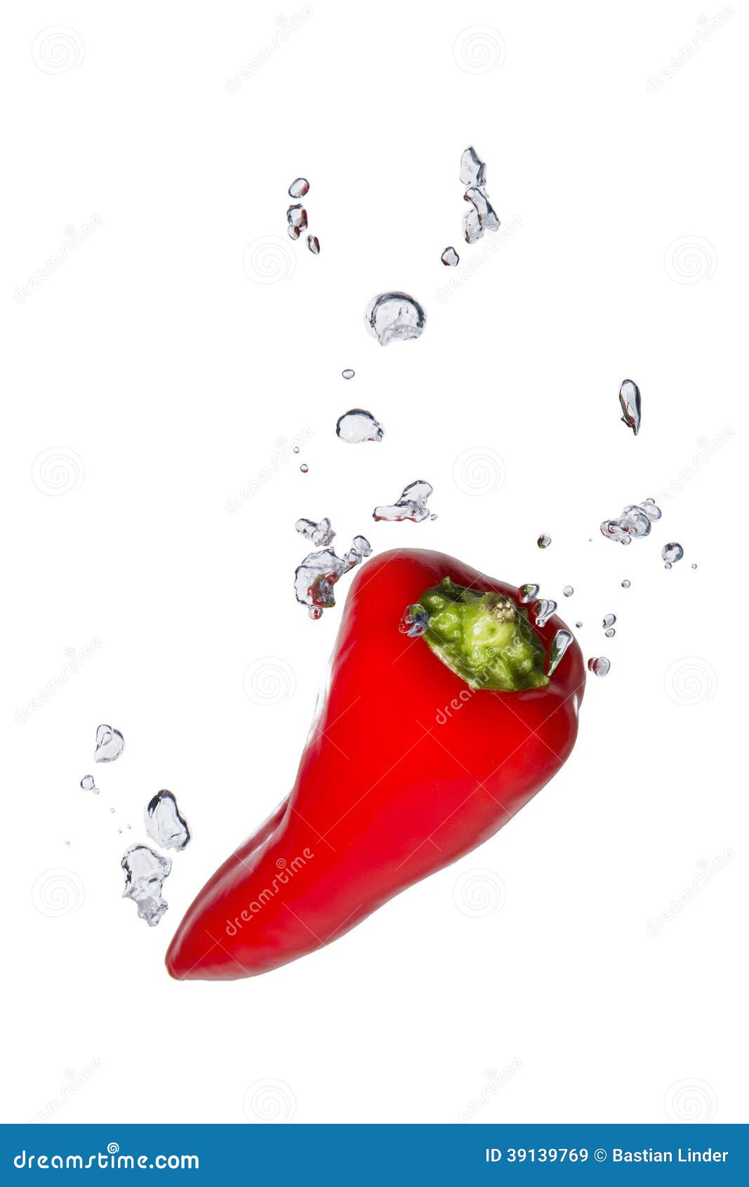 Red Capsicum in Water with Air Bubbles Stock Image - Image of oxygen ...