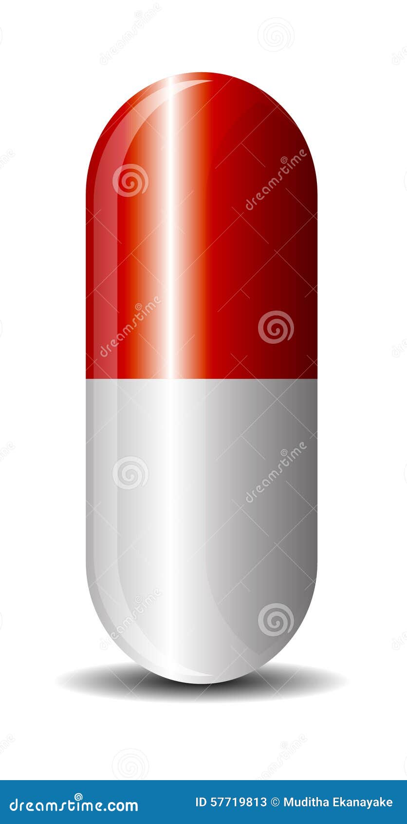 Red capsule stock vector. Illustration of closeup, capsule - 57719813
